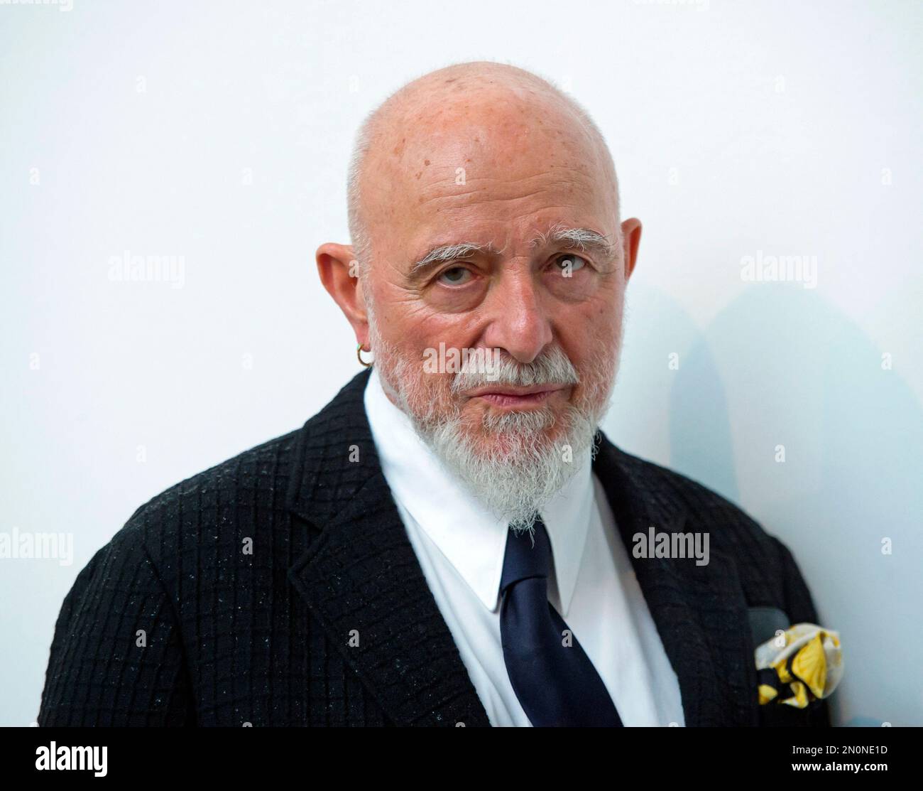 German artist Markus Luepertz poses for photographers during the ...