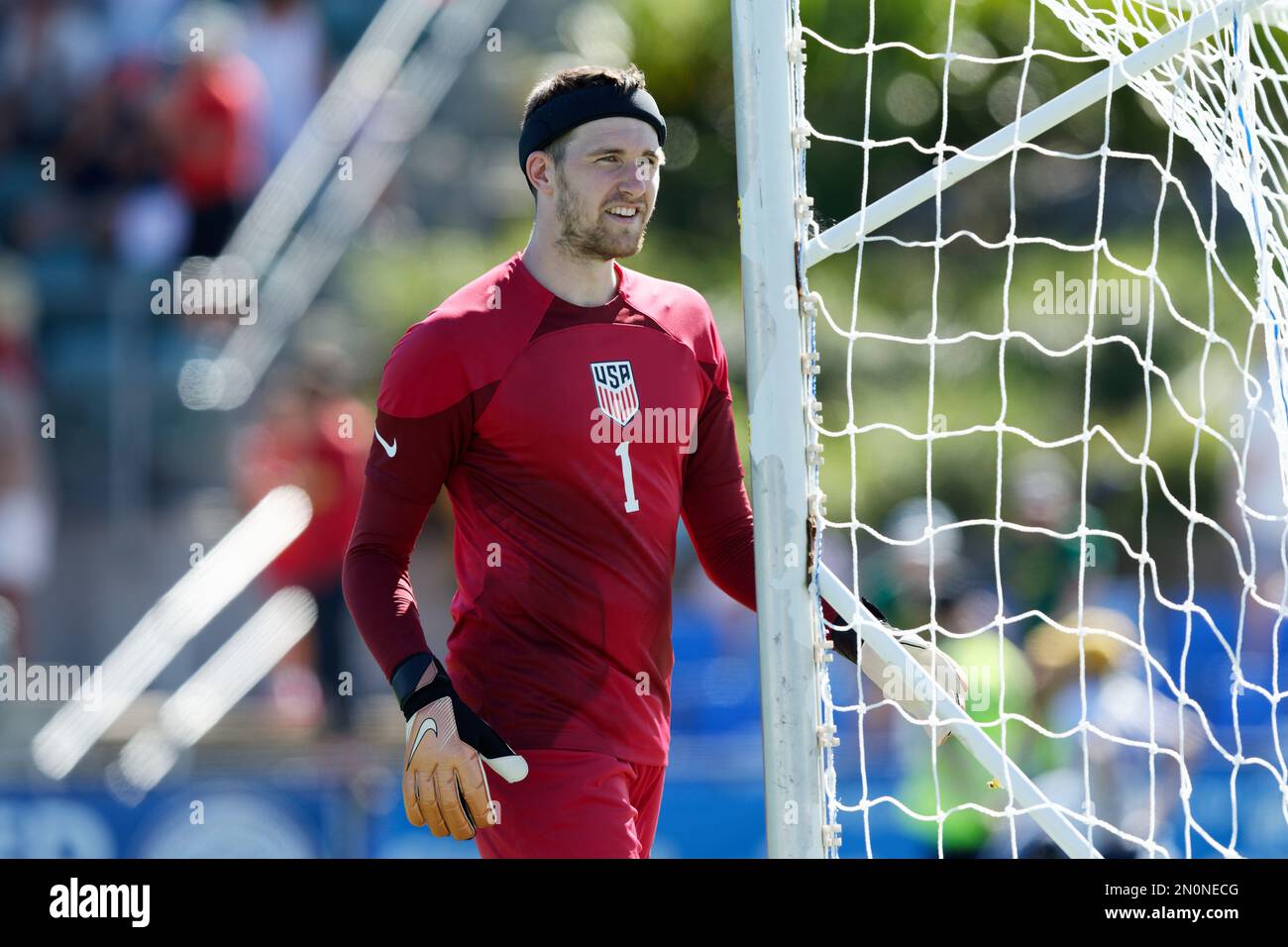 Sean Boyle of USA looks on during the match between Australia and USA ...
