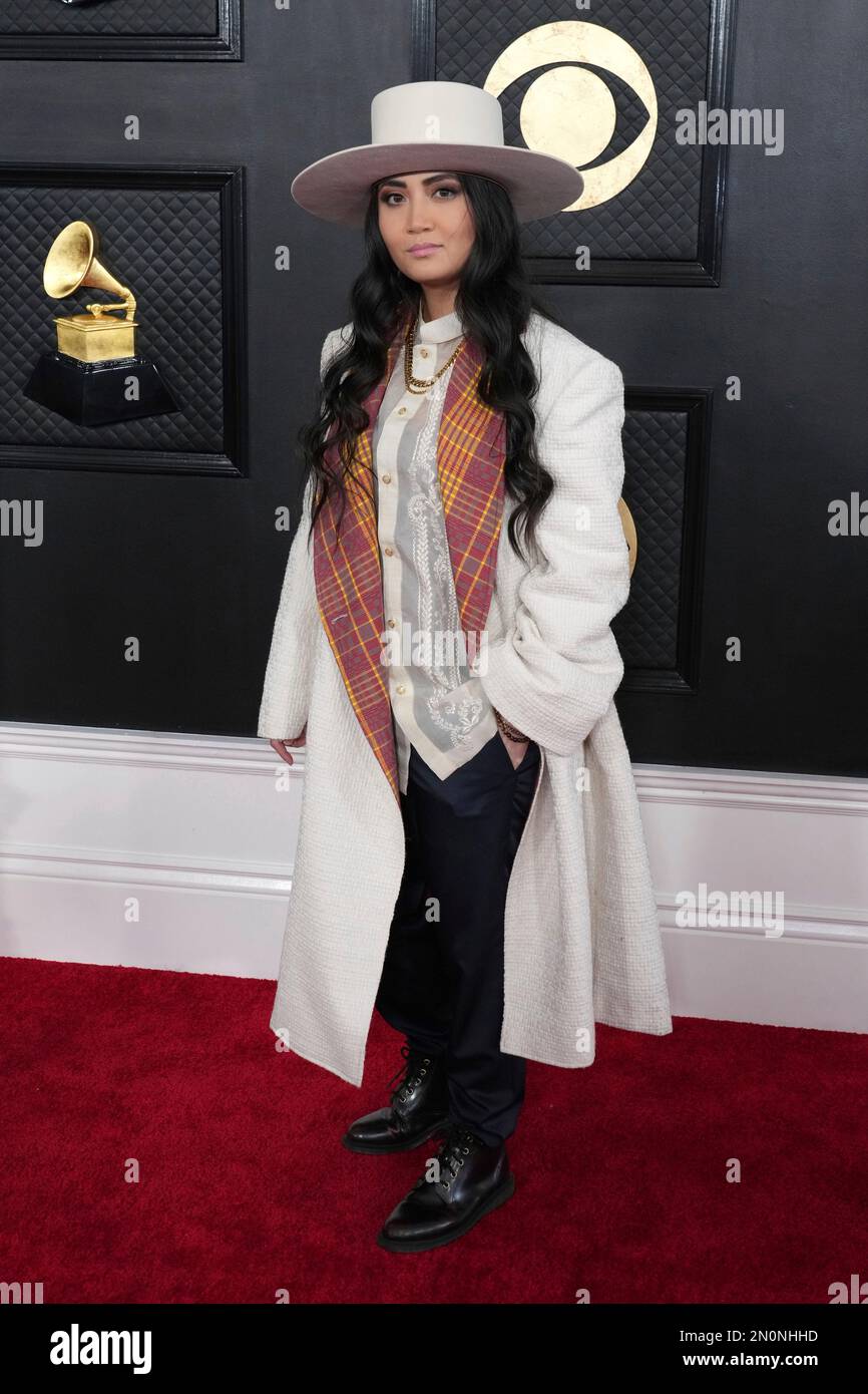 Alex Ritchie arrives at the 65th annual Grammy Awards on Sunday, Feb. 5 ...