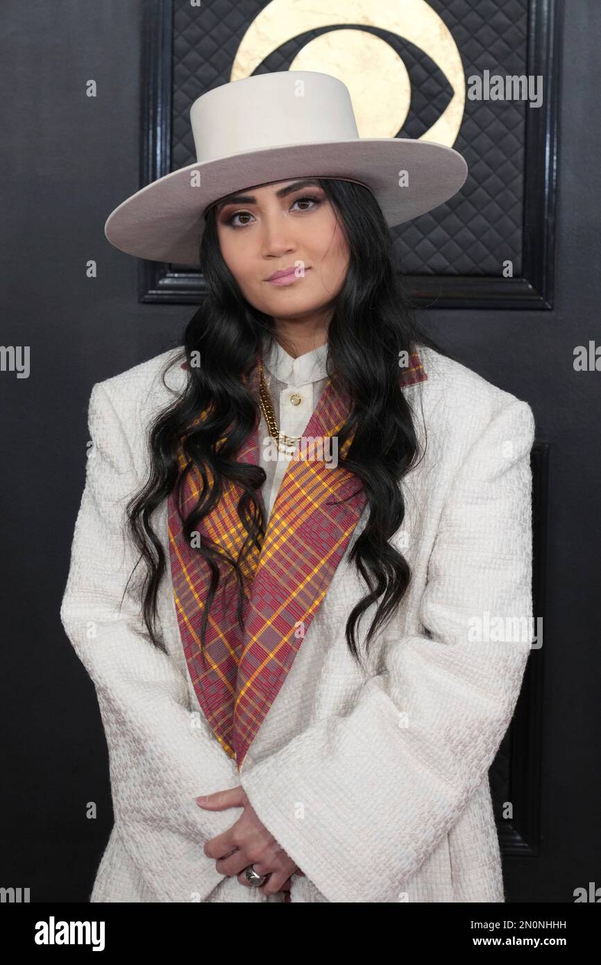 Alex Ritchie arrives at the 65th annual Grammy Awards on Sunday, Feb. 5 ...