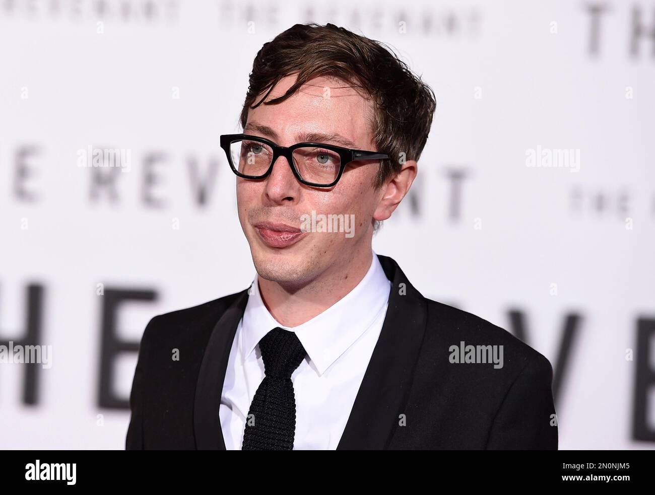 Joshua Burge arrives at the world premiere of "The Revenant" at the TCL ...