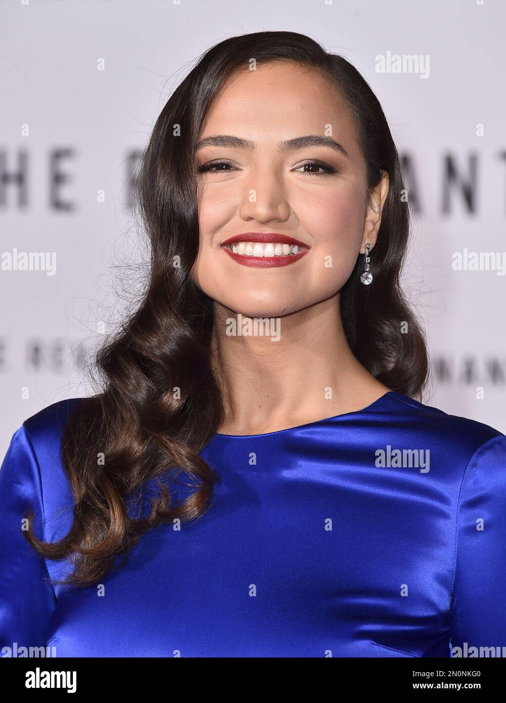 Grace Dove arrives at the world premiere of "The Revenant" the TCL ...