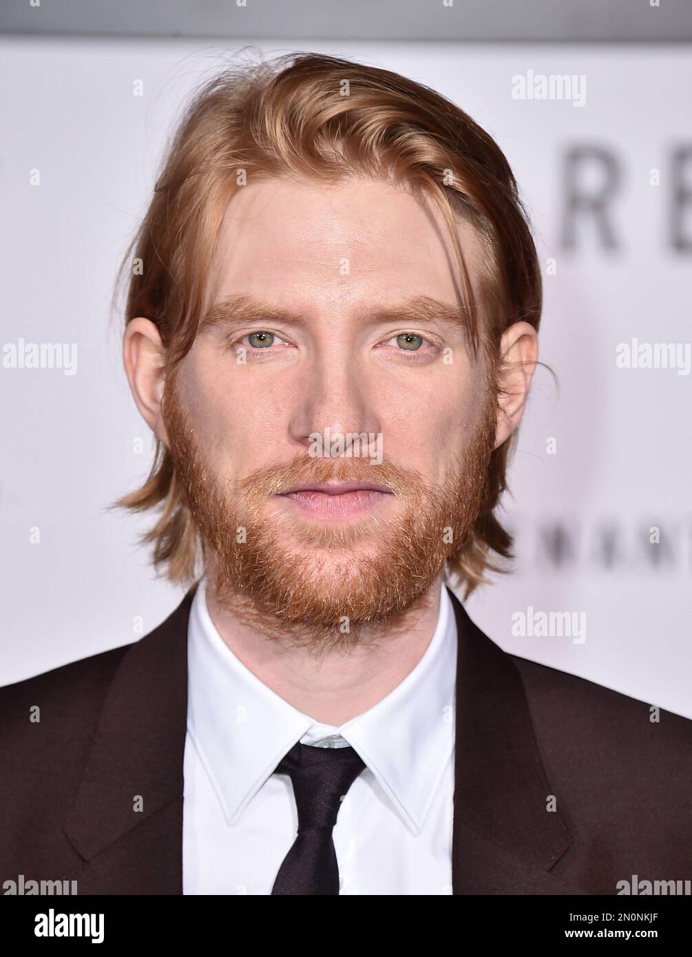 Domhnall Gleeson arrives at the world premiere of "The Revenant" the ...