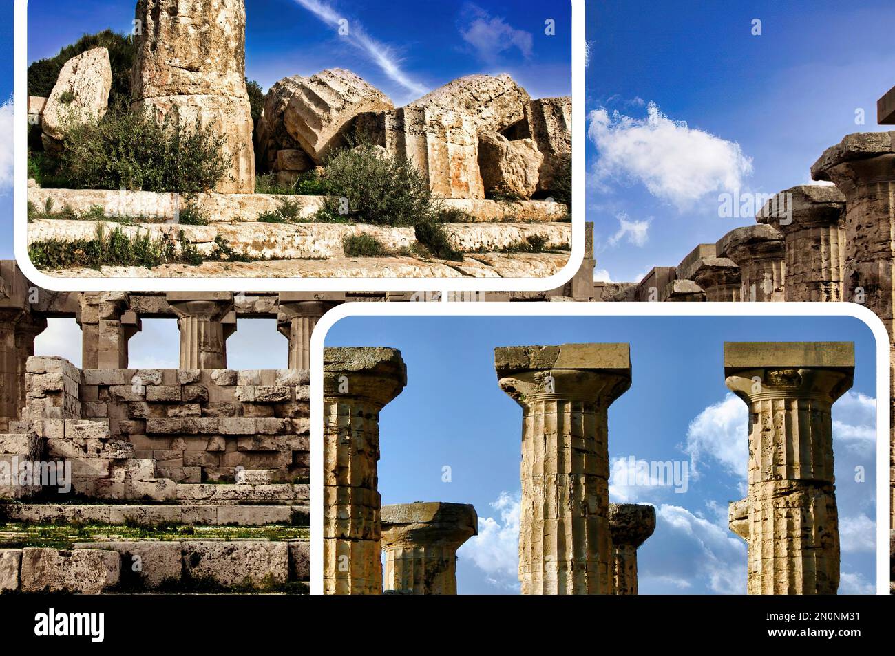 Ruins in Selinunte, archaeological site and ancient greek town in ...
