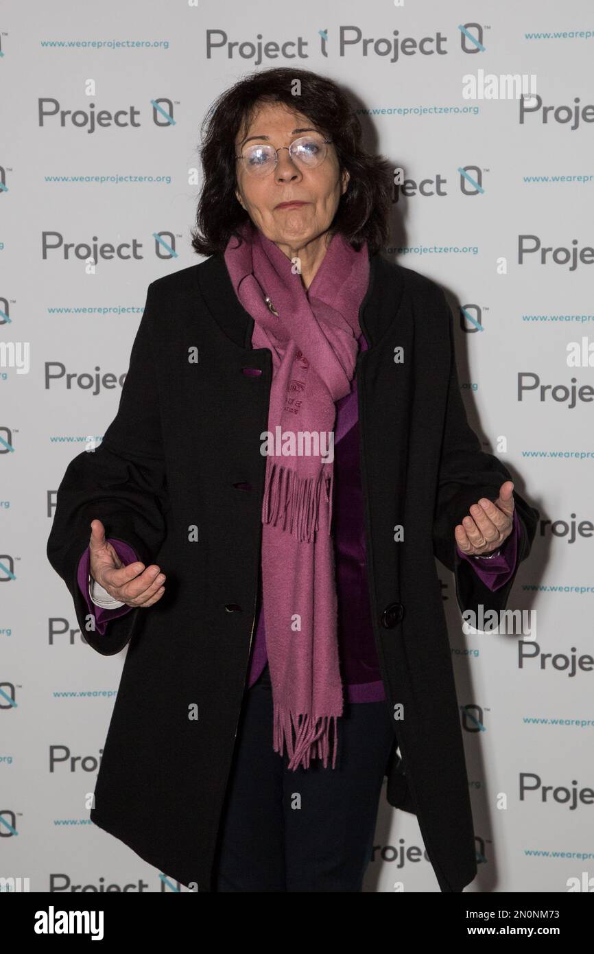 Maria Damanaki poses for photographers upon arrival at the Project 0 ...