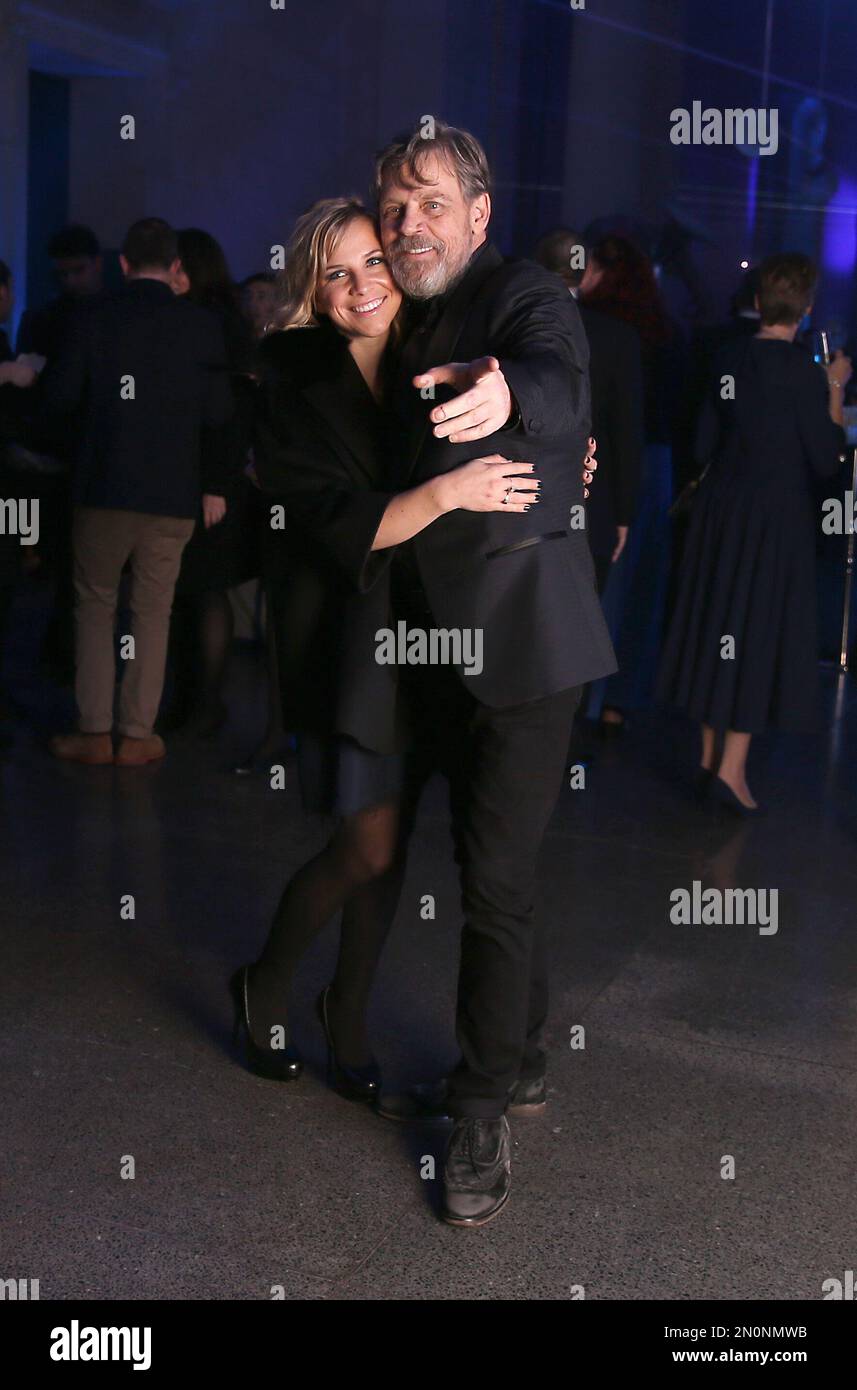 Mark Hamill, right, poses with his daughter Chelsea Hamill for ...