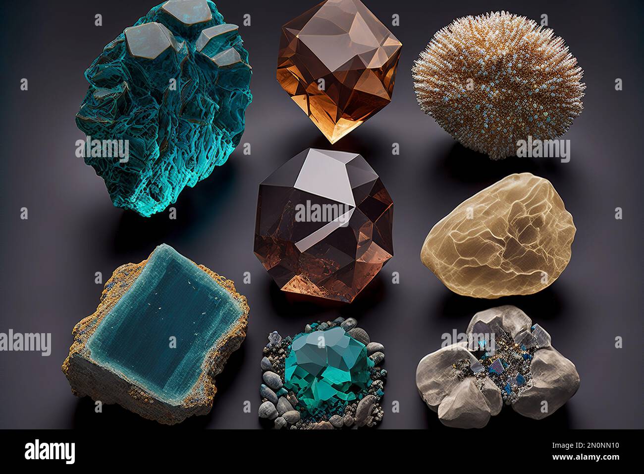 collection of semiprecious natural stones Stock Photo - Alamy