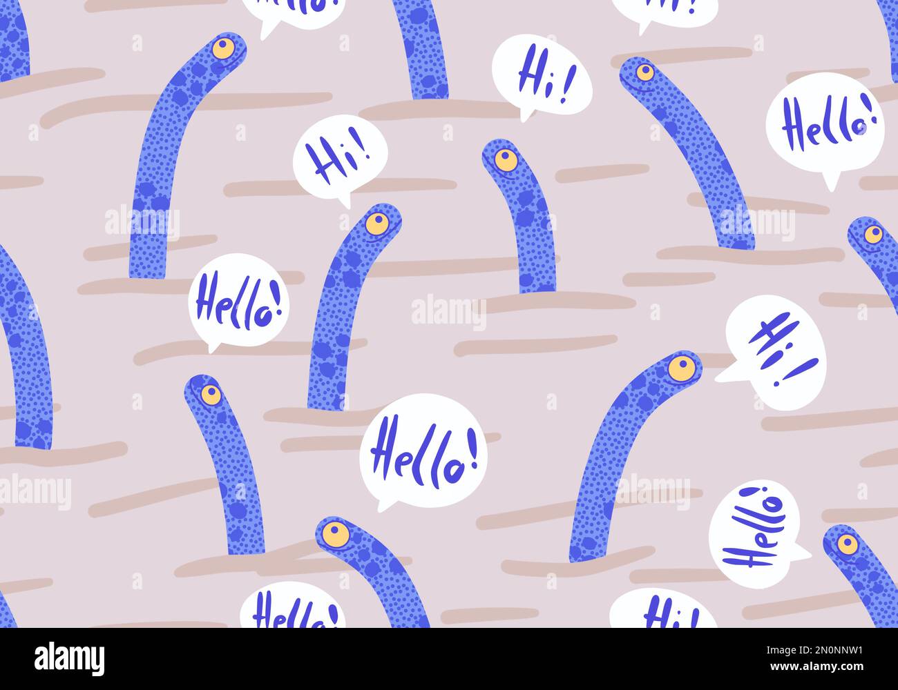 Cartoon sea ocean animals seamless spotted eel pattern for wrapping ...