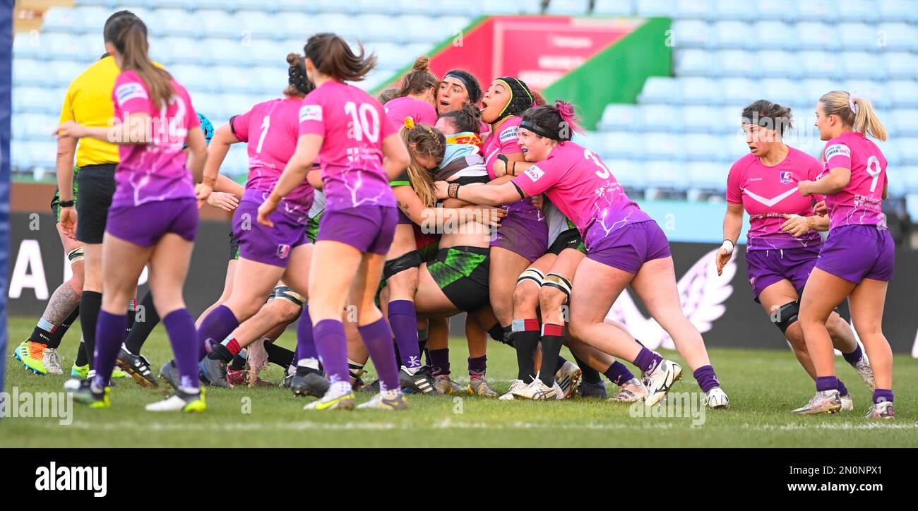 Twickenham, stoop ENGLAND :Match action during the Women's Allianz ...