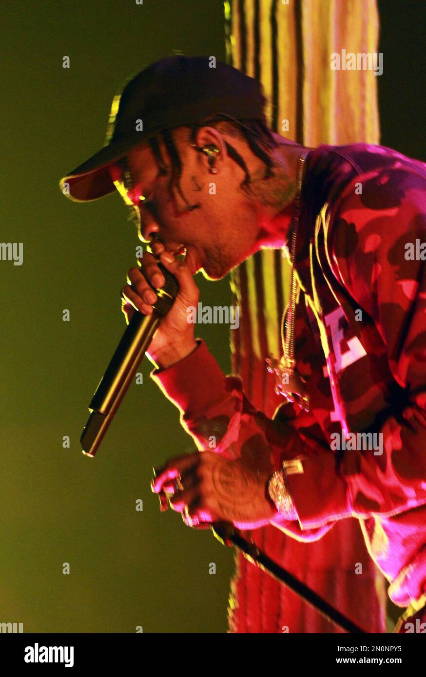 Travis Scott performs as the opener for The Weeknd at Philips Arena on ...