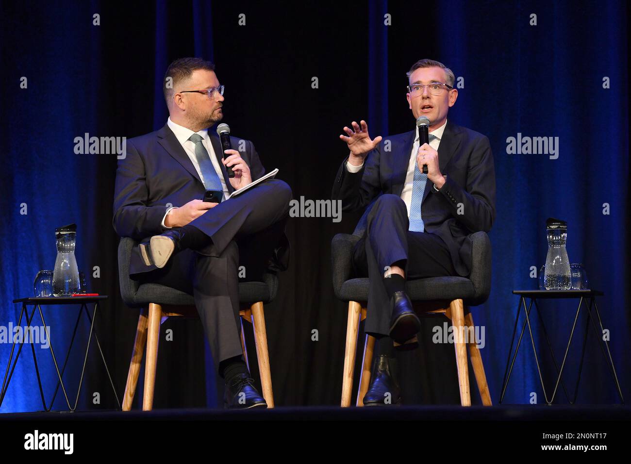 Editor in Chief of the Sydney Morning Herald Bevan Shields (left), and ...