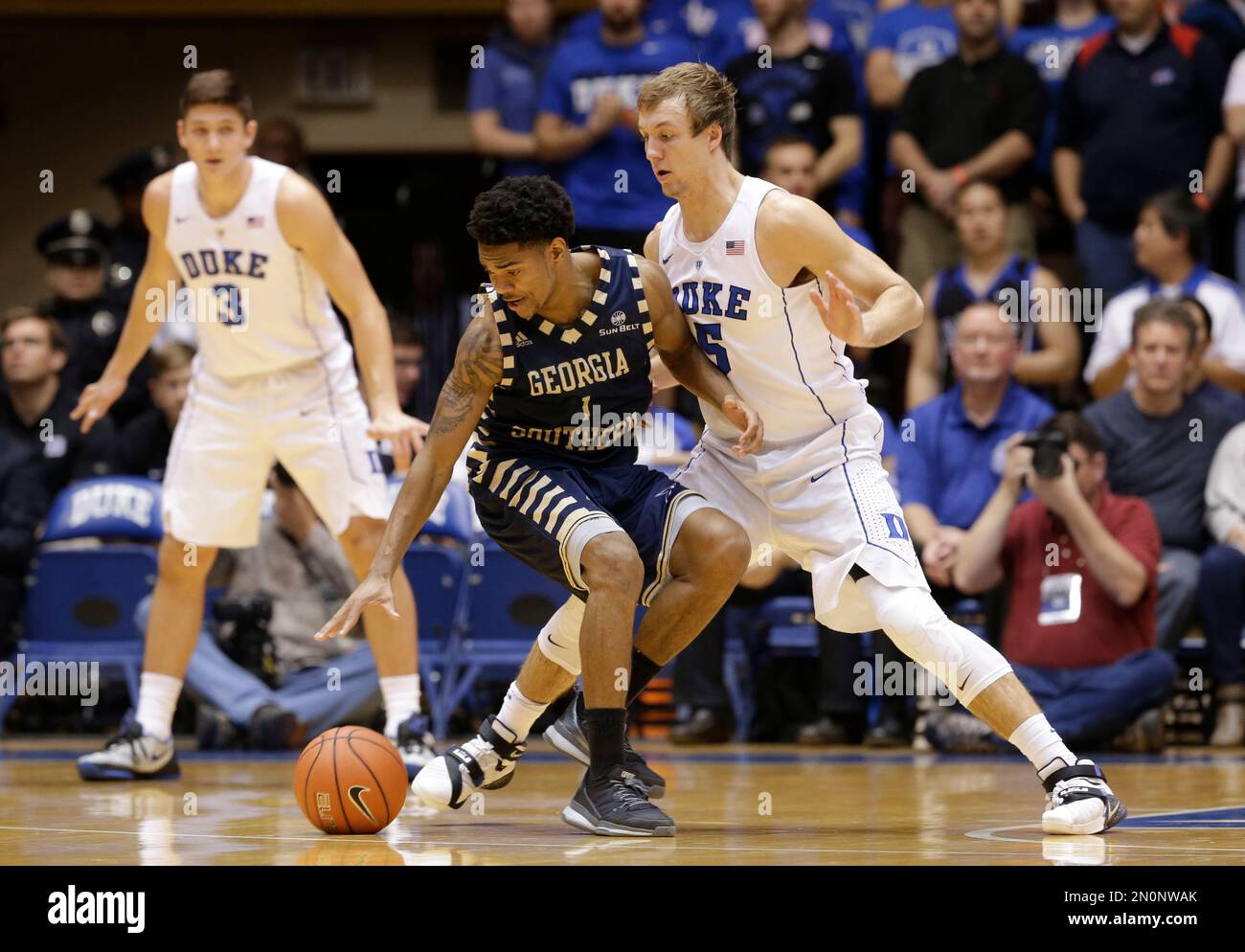 Duke's Luke Kennard (5) defends against Georgia Southern's Devonte ...