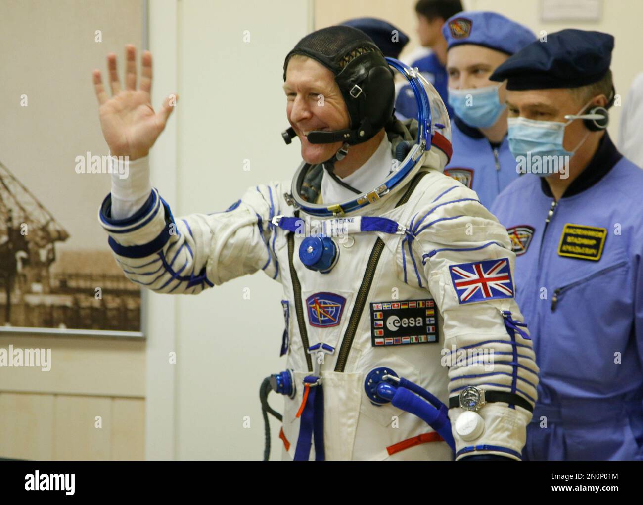 British astronaut Tim Peake, member of the main crew of the expedition ...