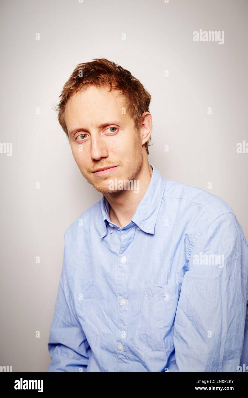 In this Wednesday, Oct. 7, 2015 photo, director/writer Laszlo Nemes ...