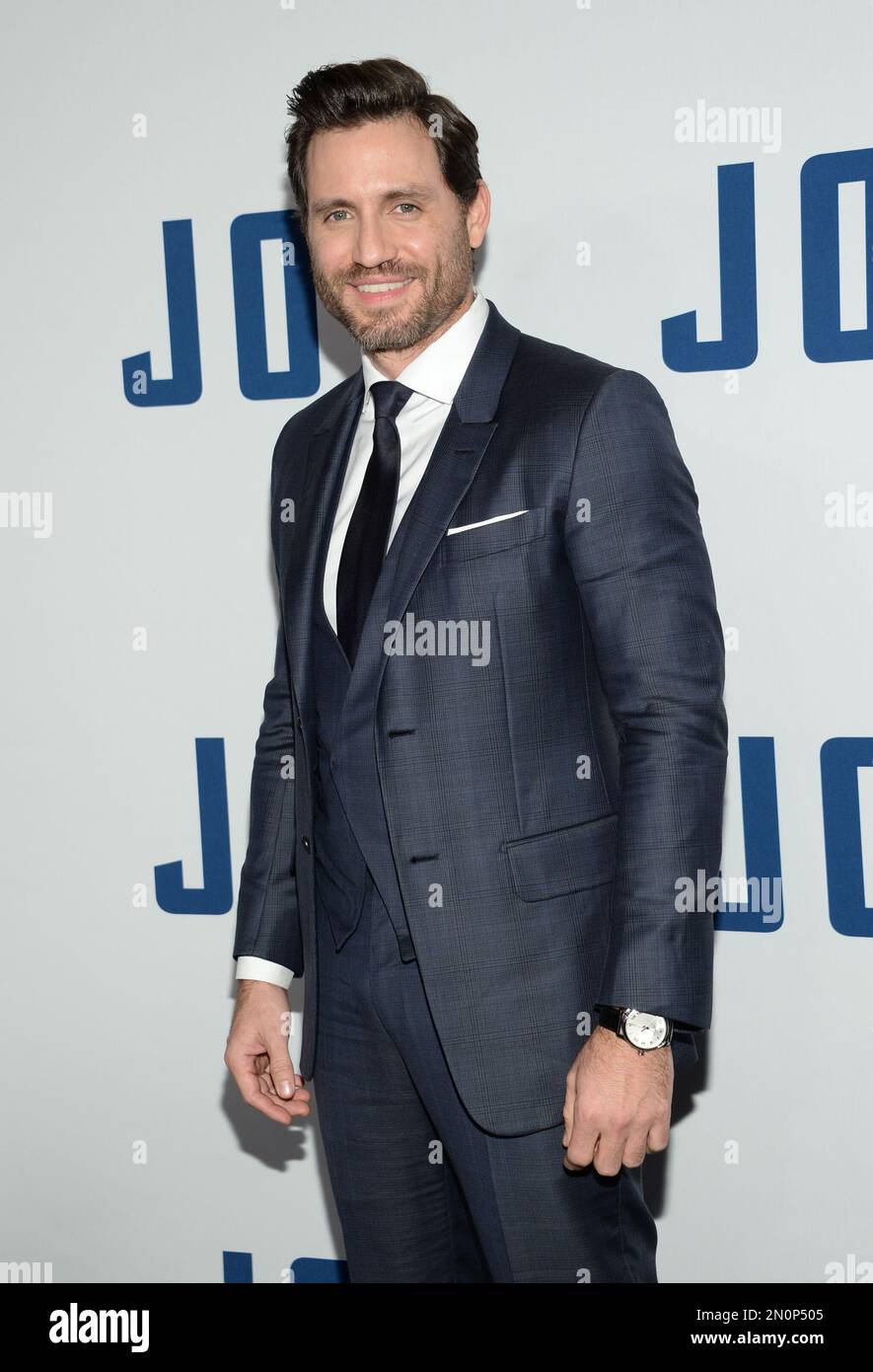 Edgar Ramirez attends the world premiere of "Joy" at the Ziegfeld ...