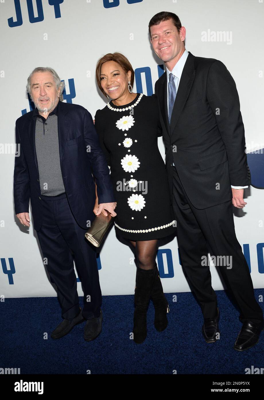 Robert De Niro, from left, Grace Hightower and James Packer attend the ...