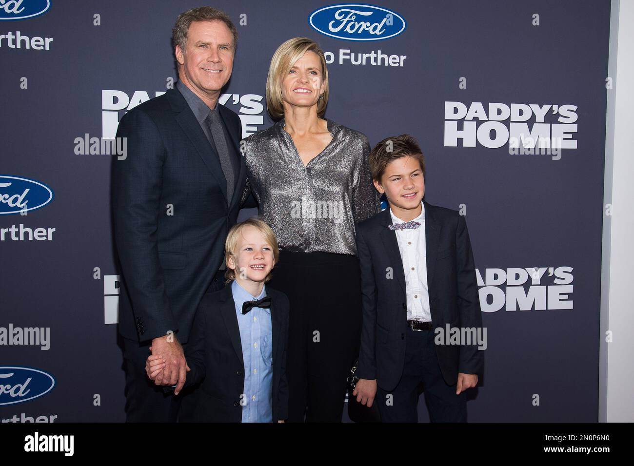 Will Ferrell, from left, Axel Ferrell, Viveca Paulin and Magnus Ferrell ...