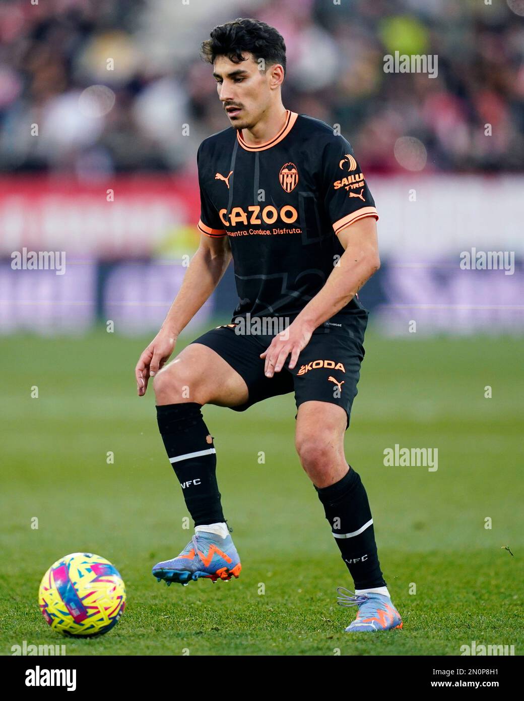 Andre Almeida of Valencia CF during the La Liga match between Girona FC ...