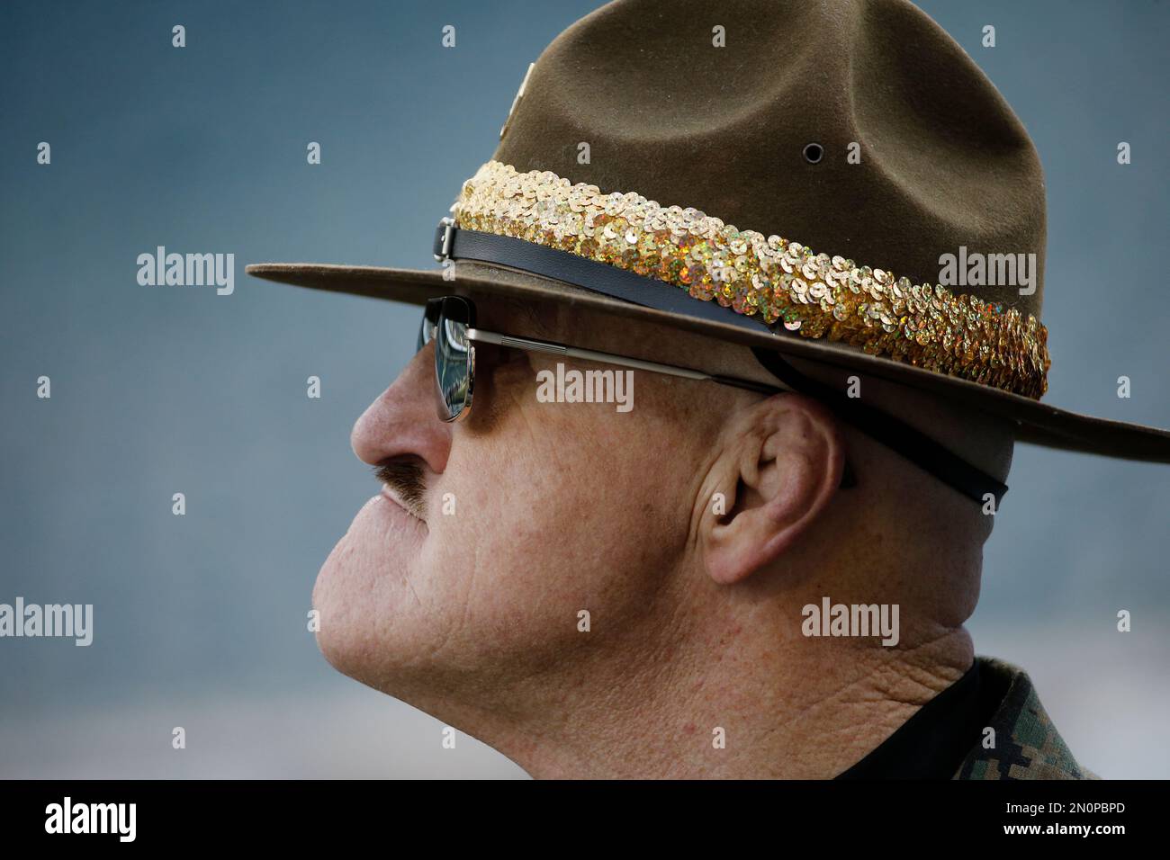 Robert Remus, a professional wrestler known as Sgt. Slaughter, walks ...
