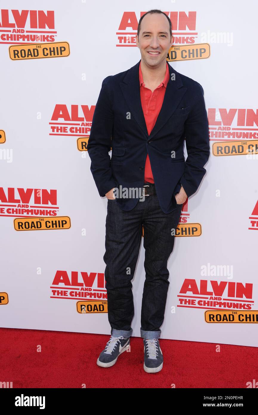 Actor Tony Hale attends the LA Premiere of "Alvin and the Chipmunks ...