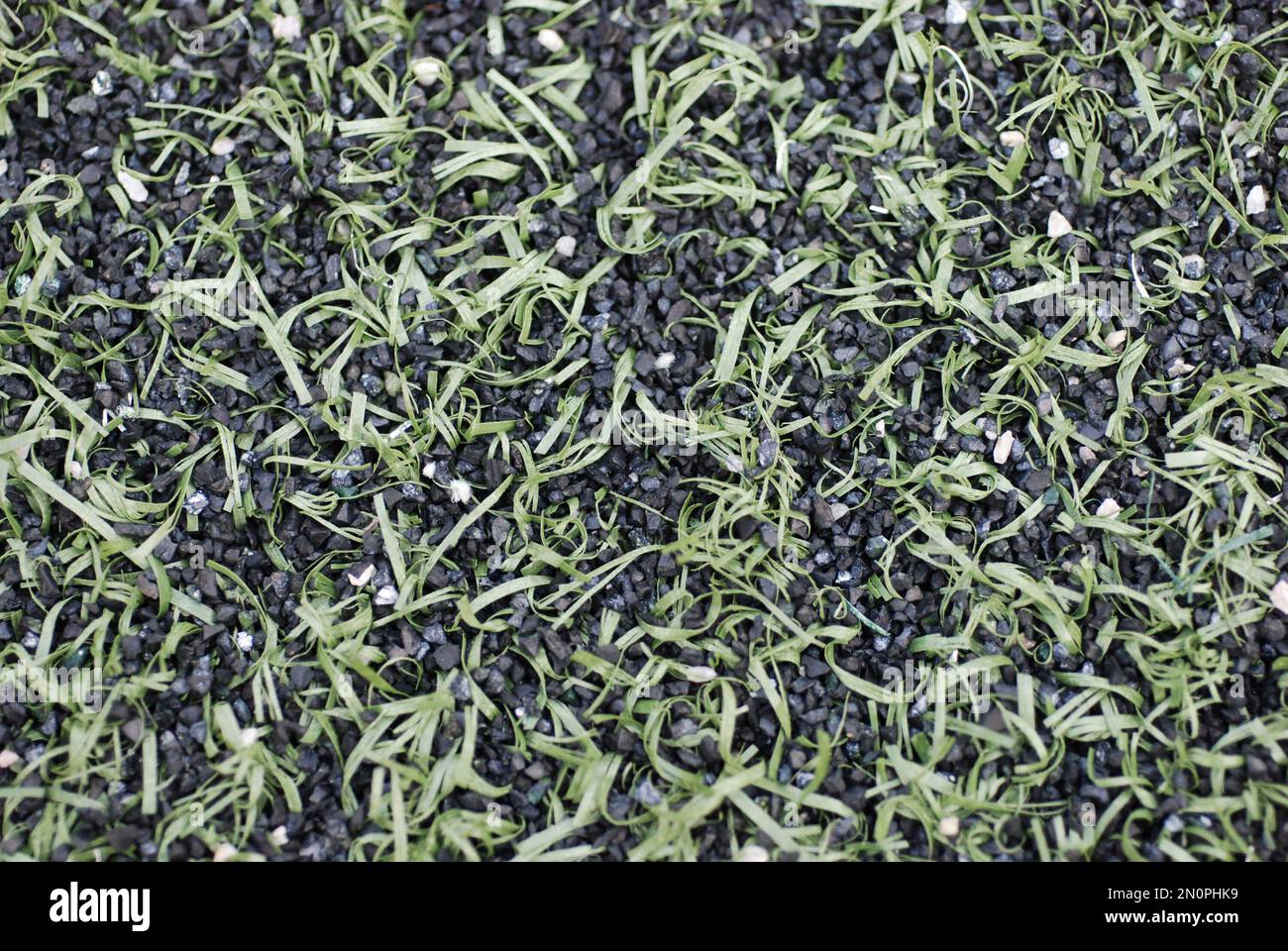 CORRECTS FROM PEBBLES TO RUBBER INFILL- Rubber infill is visible ...