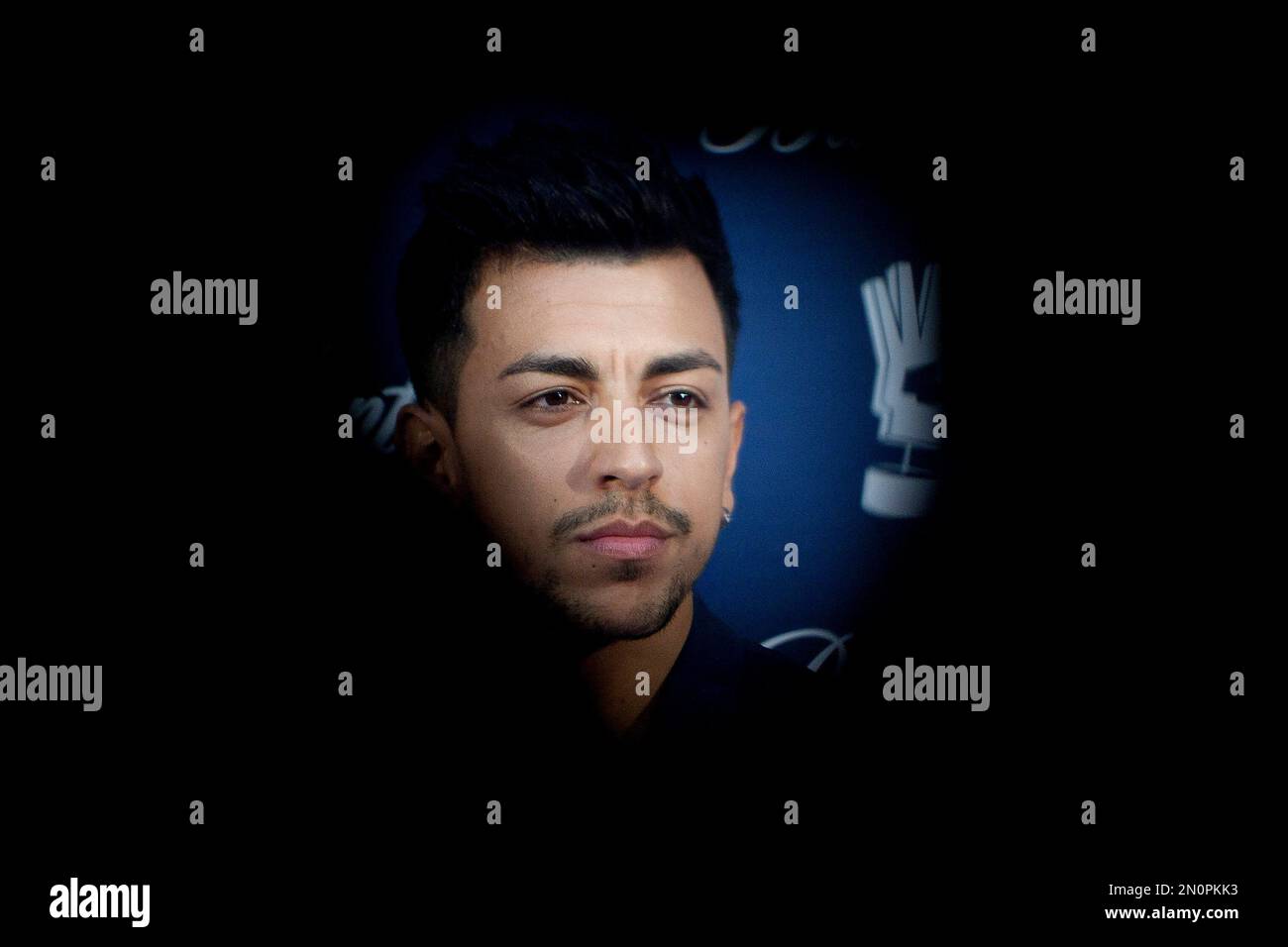 Spanish singer Dasoul poses for photographers during the photocall of ...