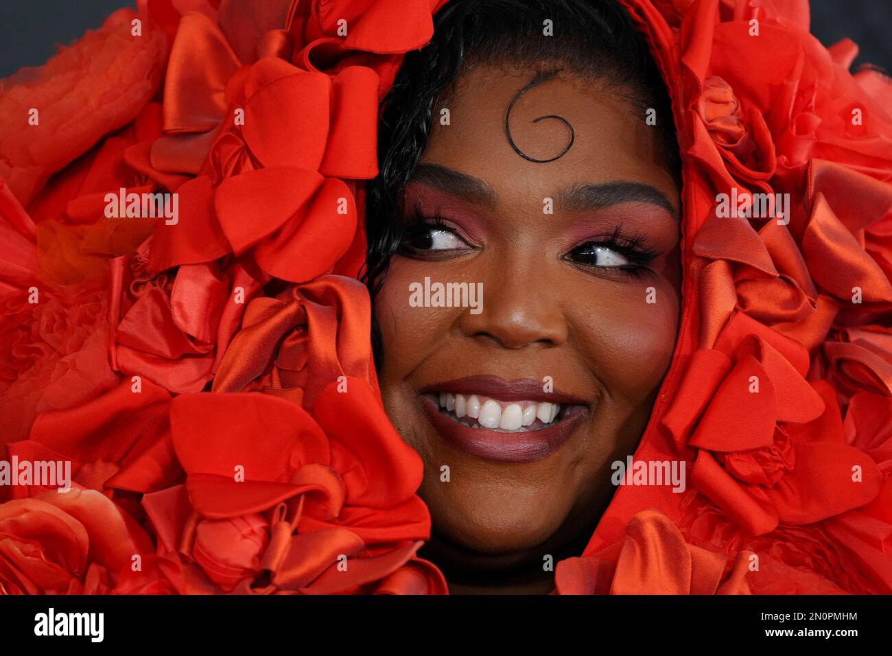 Lizzo arrives at the 65th annual Grammy Awards on Sunday, Feb. 5, 2023 ...