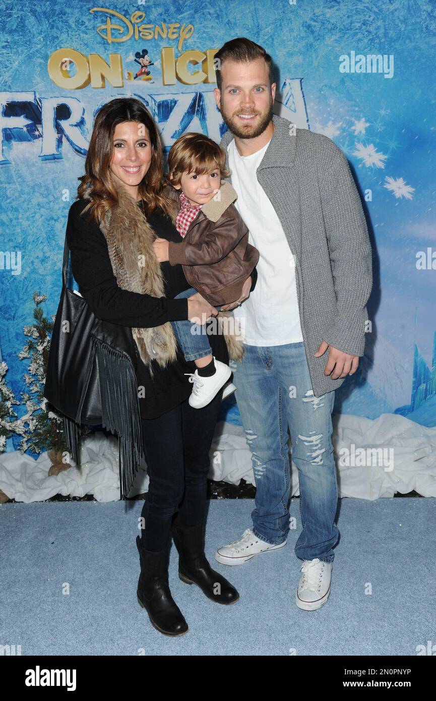 Jamie-Lynn Sigler and Cutter Dykstra with son Beau attend Frozen ...