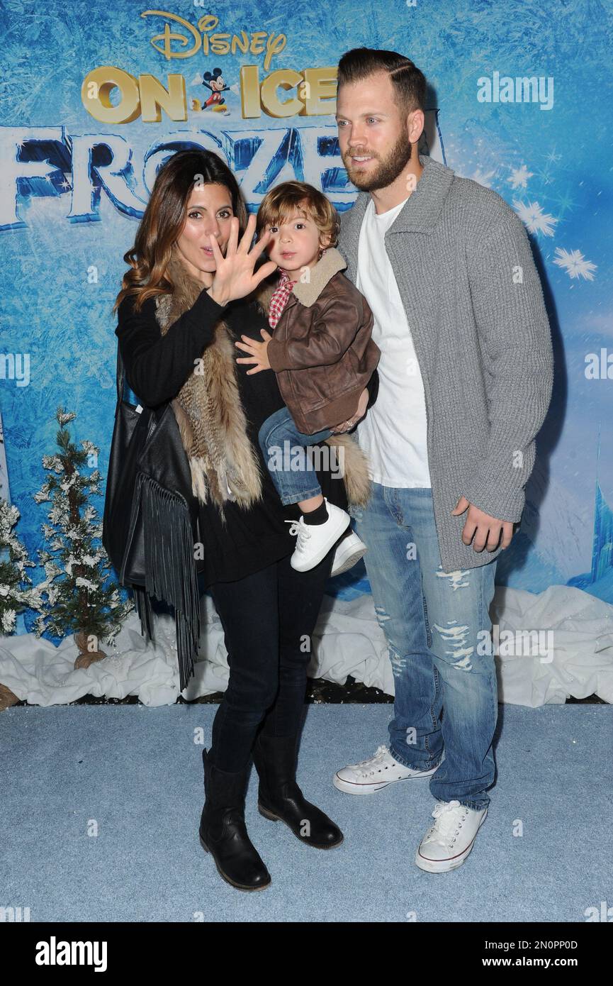 Jamie-Lynn Sigler and Cutter Dykstra with son Beau attend Frozen ...