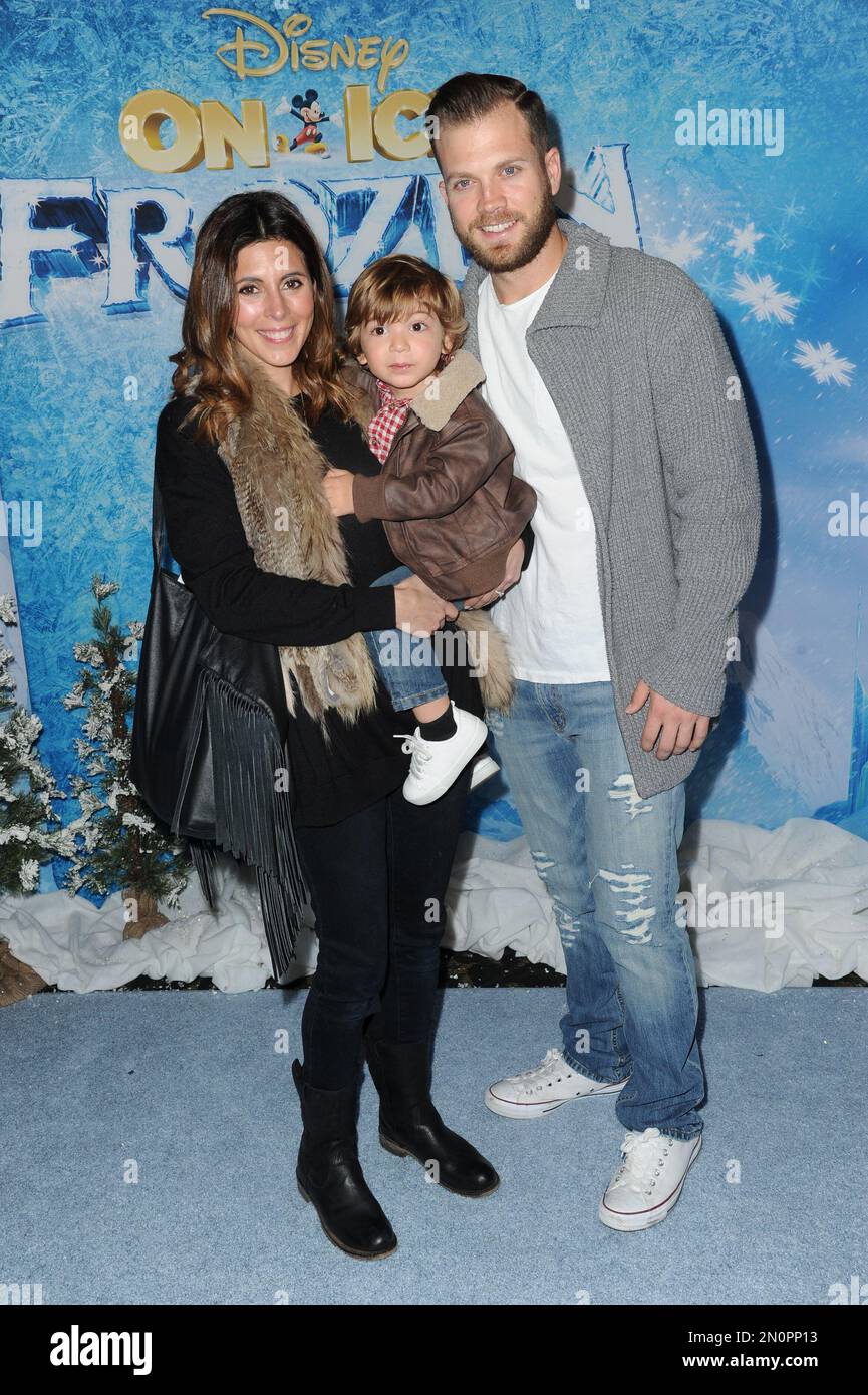 Jamie-Lynn Sigler and Cutter Dykstra with son Beau attend Frozen ...
