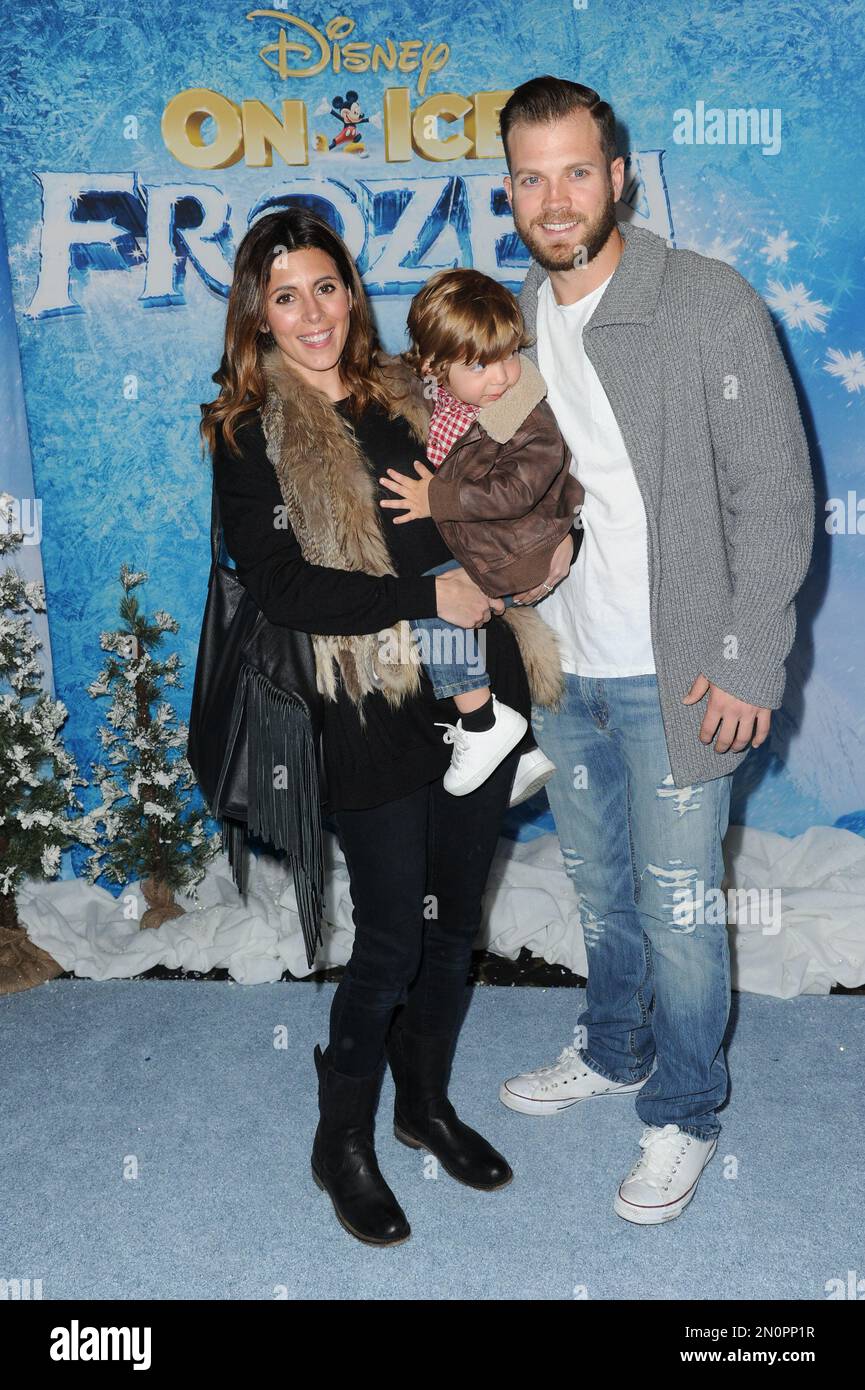 Jamie-Lynn Sigler and Cutter Dykstra with son Beau attend Frozen ...