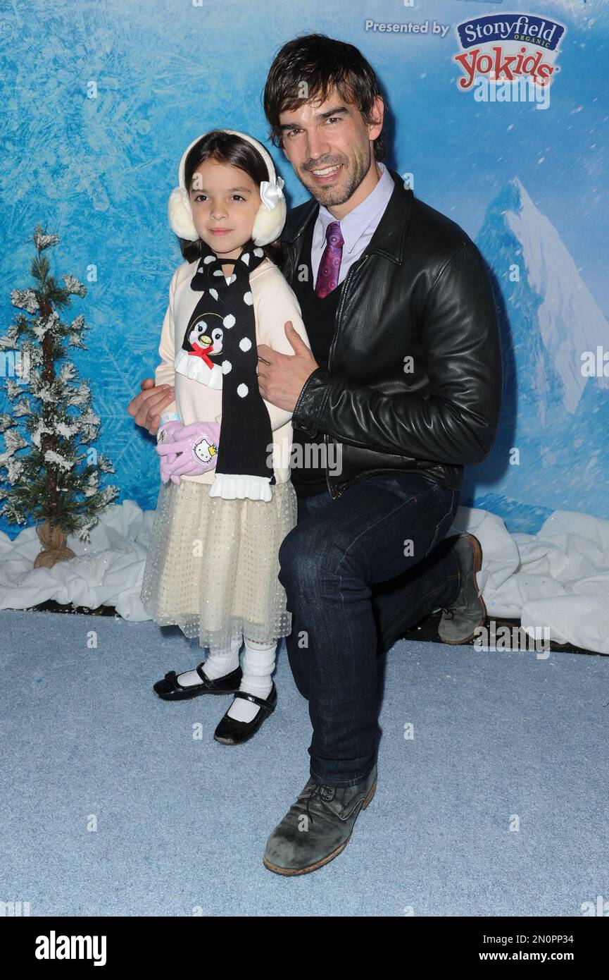 Chris Gorham with daughter Alondra attend Frozen celebrity premiere ...
