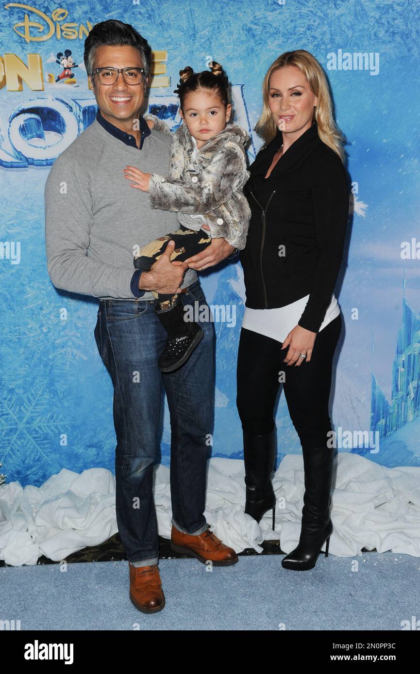 Jaime Camil, Heidi Balvanera with daughter Elena attend Frozen ...