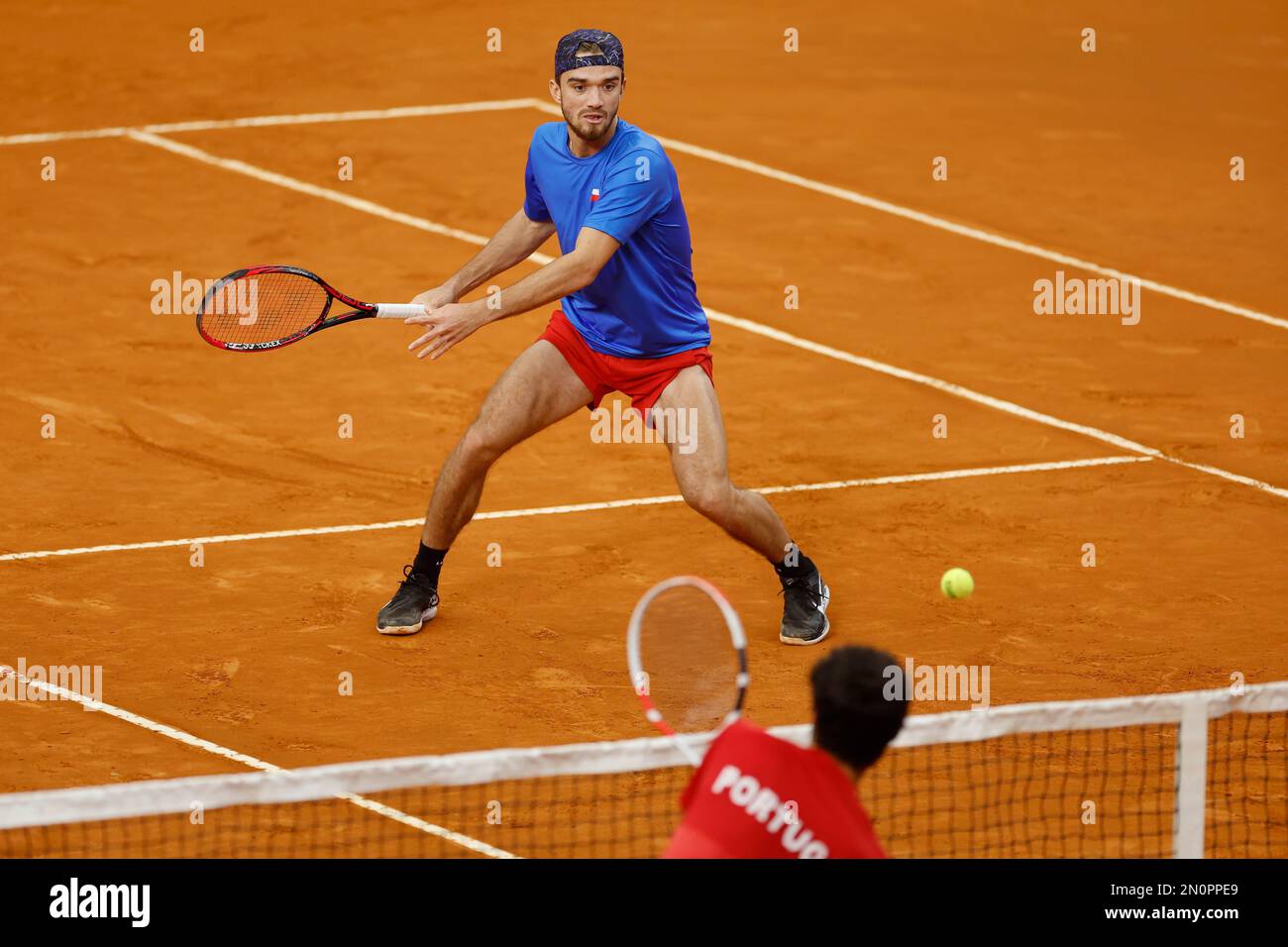 Tennis players Adam Pavlasek and Tomas Machac (pictured) of Czech team ...