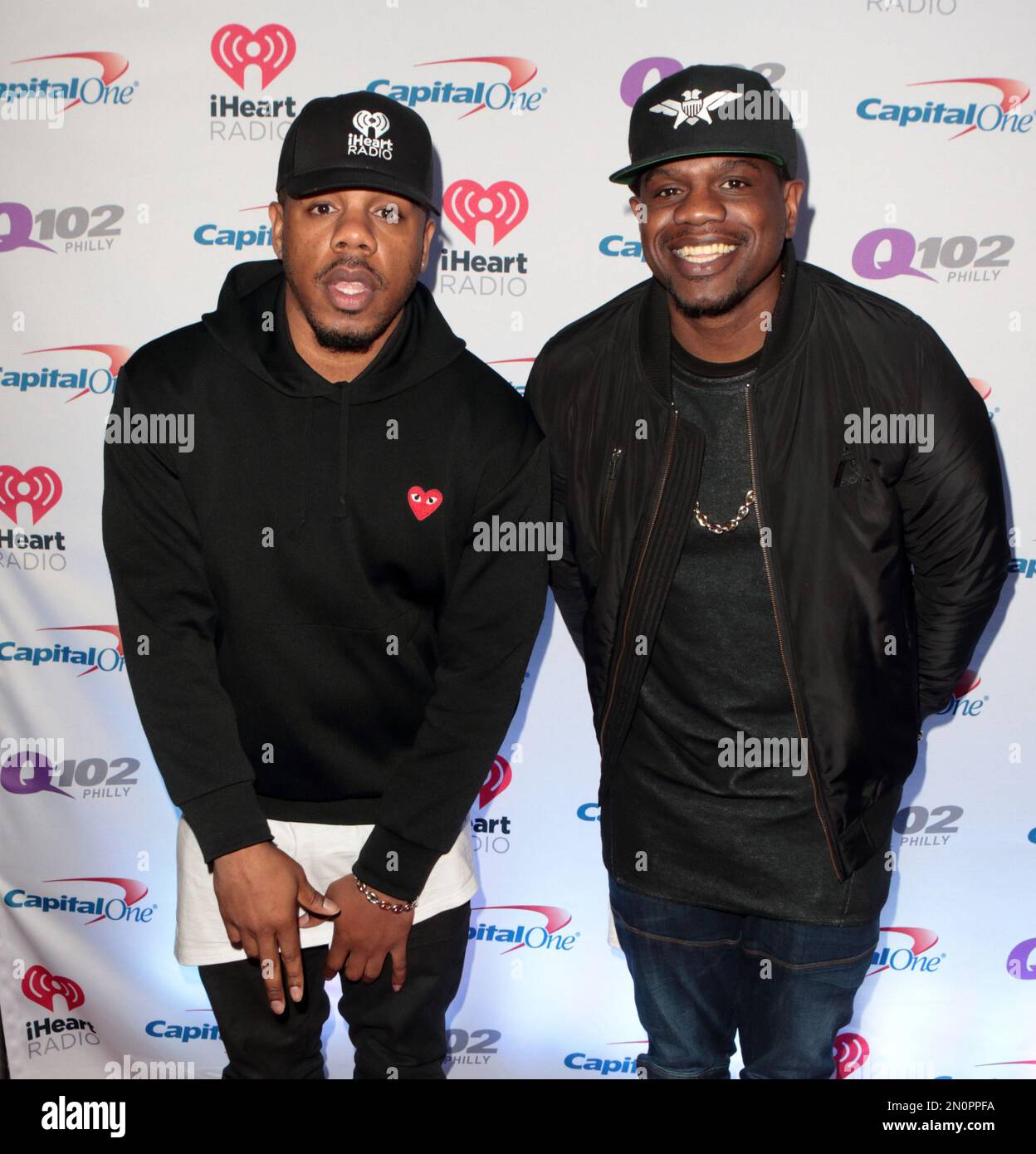 Timothy Thomas, from left, and Theron Thomas of R. City pose for ...