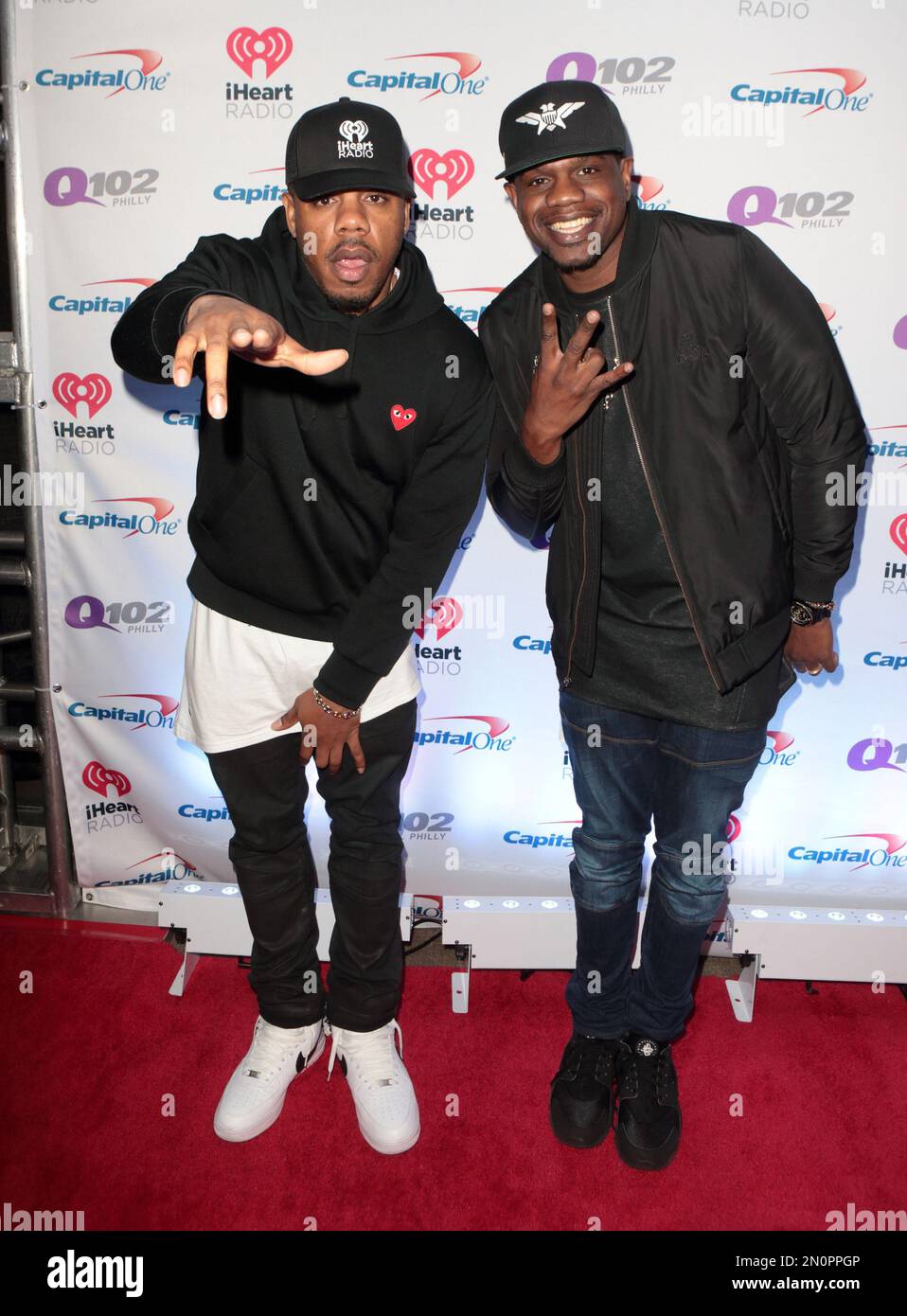 Timothy Thomas, from left, and Theron Thomas of R. City pose for ...