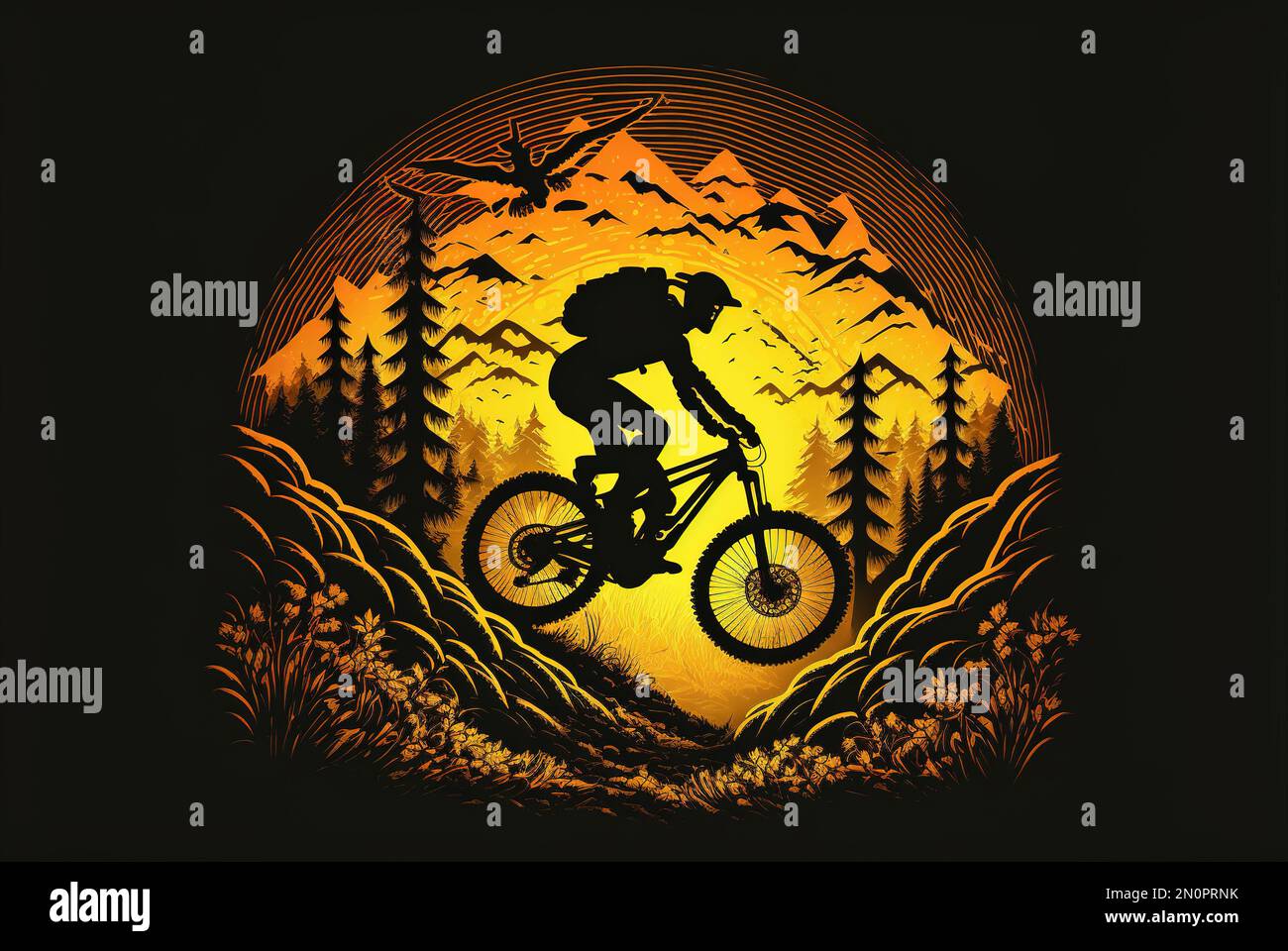 Mtb logo design hi-res stock photography and images - Alamy