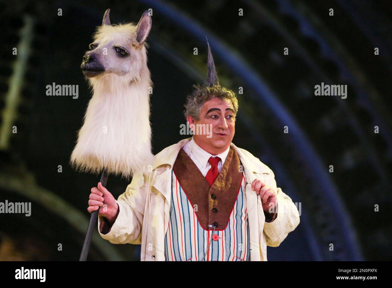 Cast members from Cirque du Soleil perform on stage during the LA ...