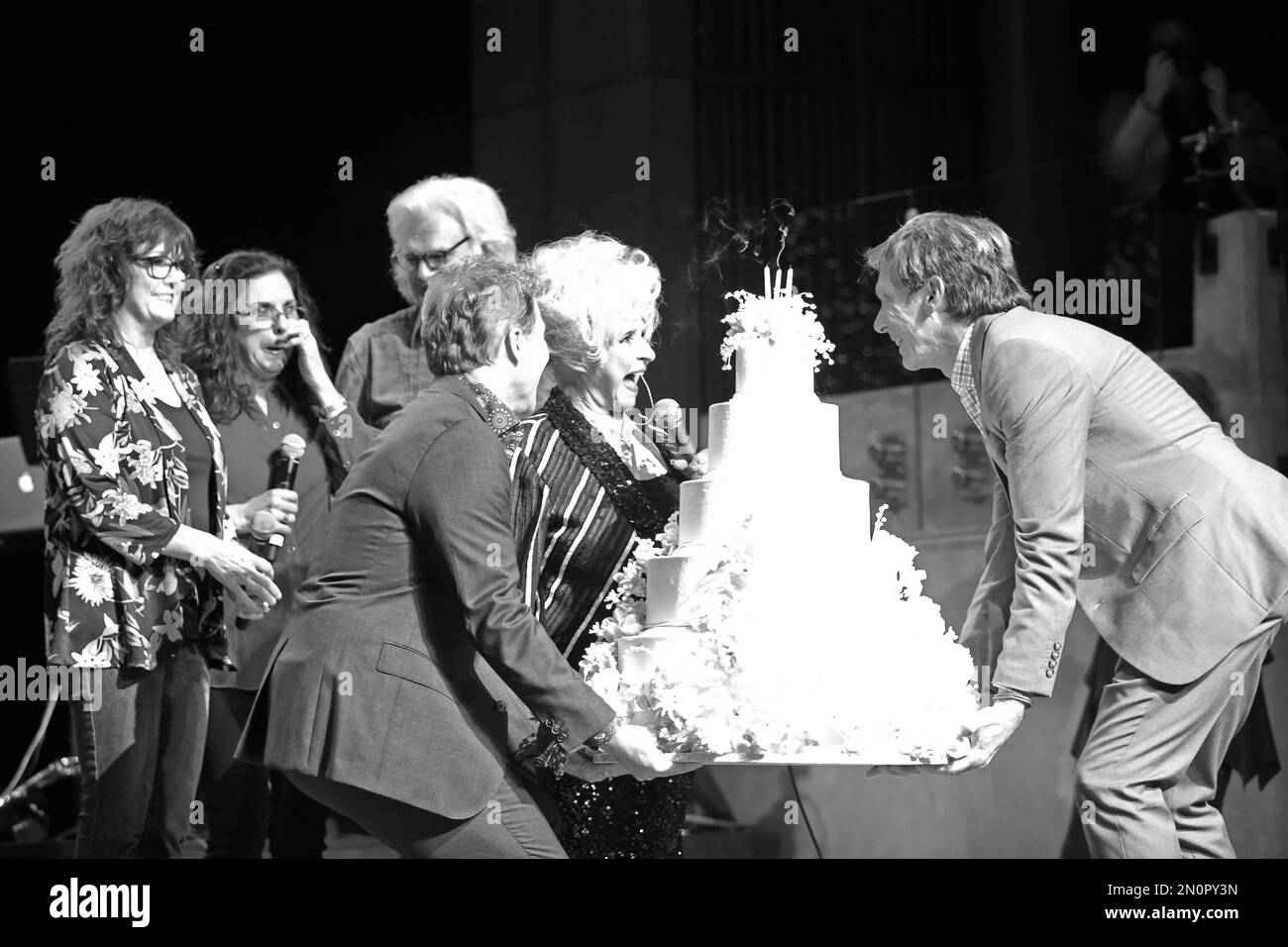 From Back Left Artists Sharon White Cheryl White And Ricky Skaggs