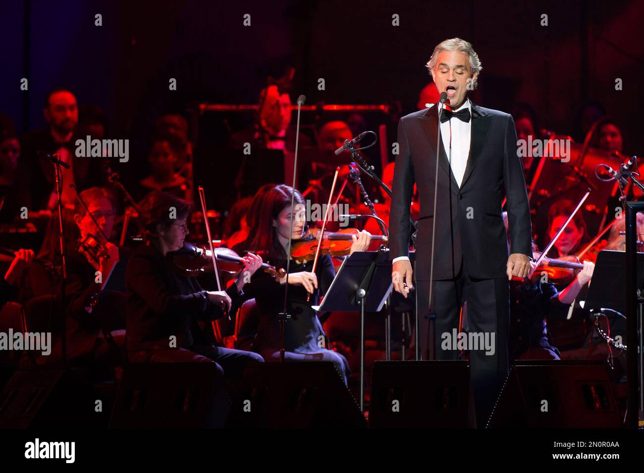 Andrea Bocelli performs in concert to support his latest album "Cinema ...