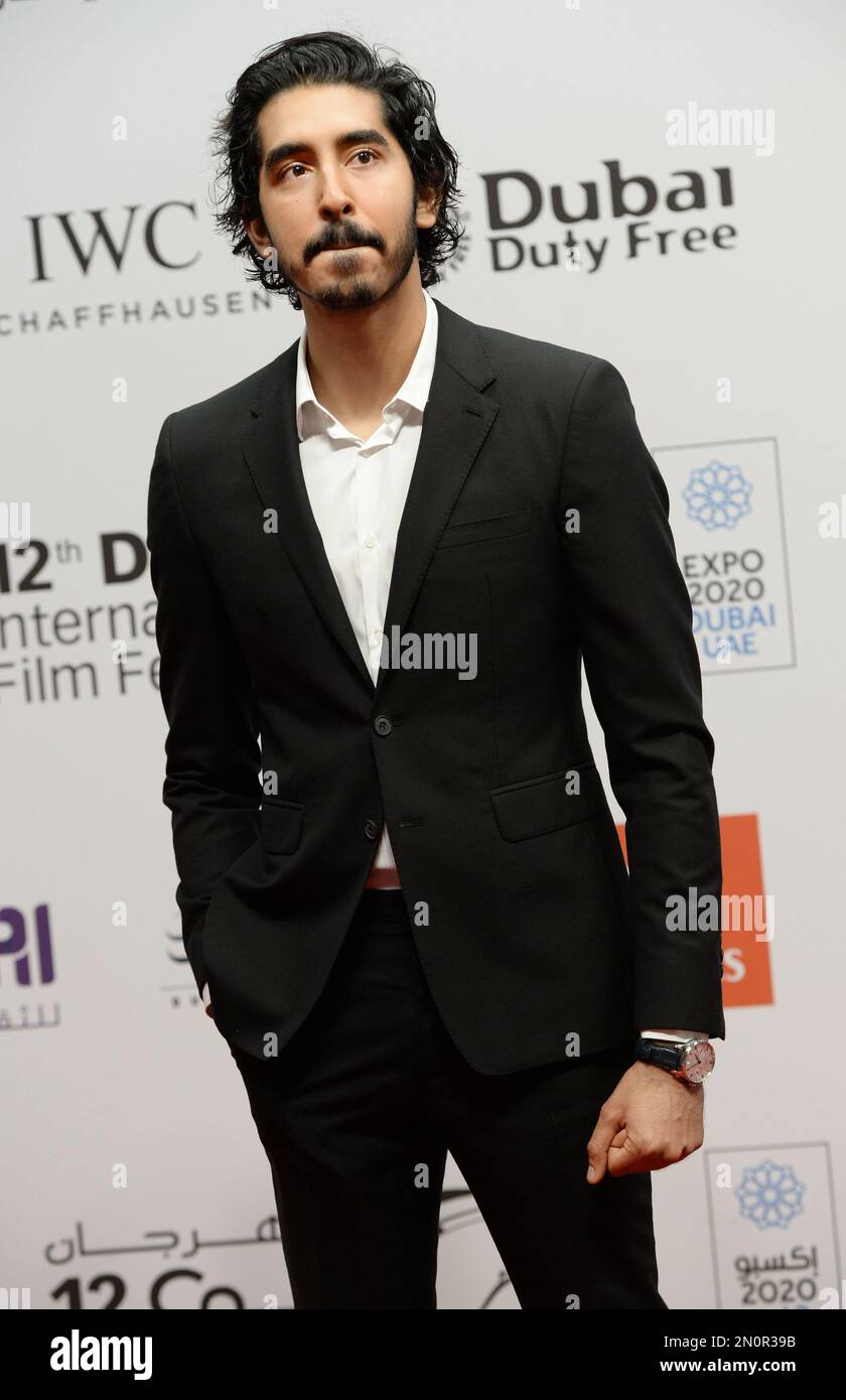 British actor Dev Patel poses on the red carpet at the opening of the ...