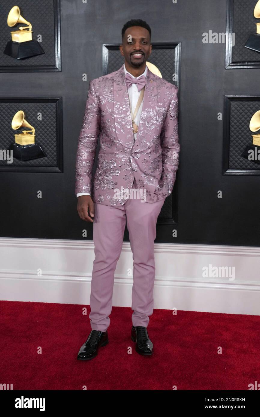 J. Ivy arrives at the 65th annual Grammy Awards on Sunday, Feb. 5, 2023 ...