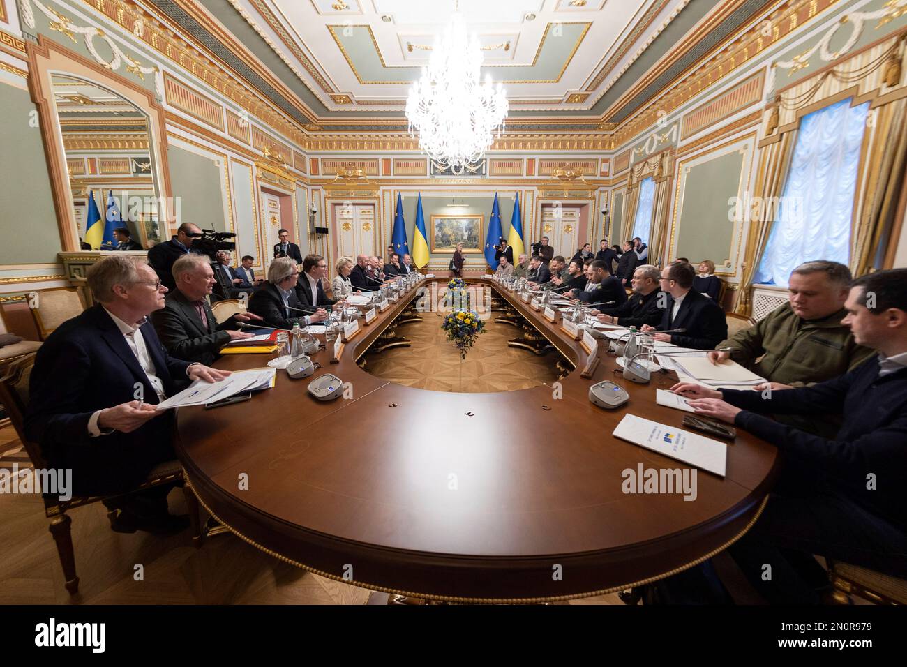 Kyiv. 3rd Feb, 2023. EU - Ukraine summit in Kyiv on February 3rd, 2023 ...