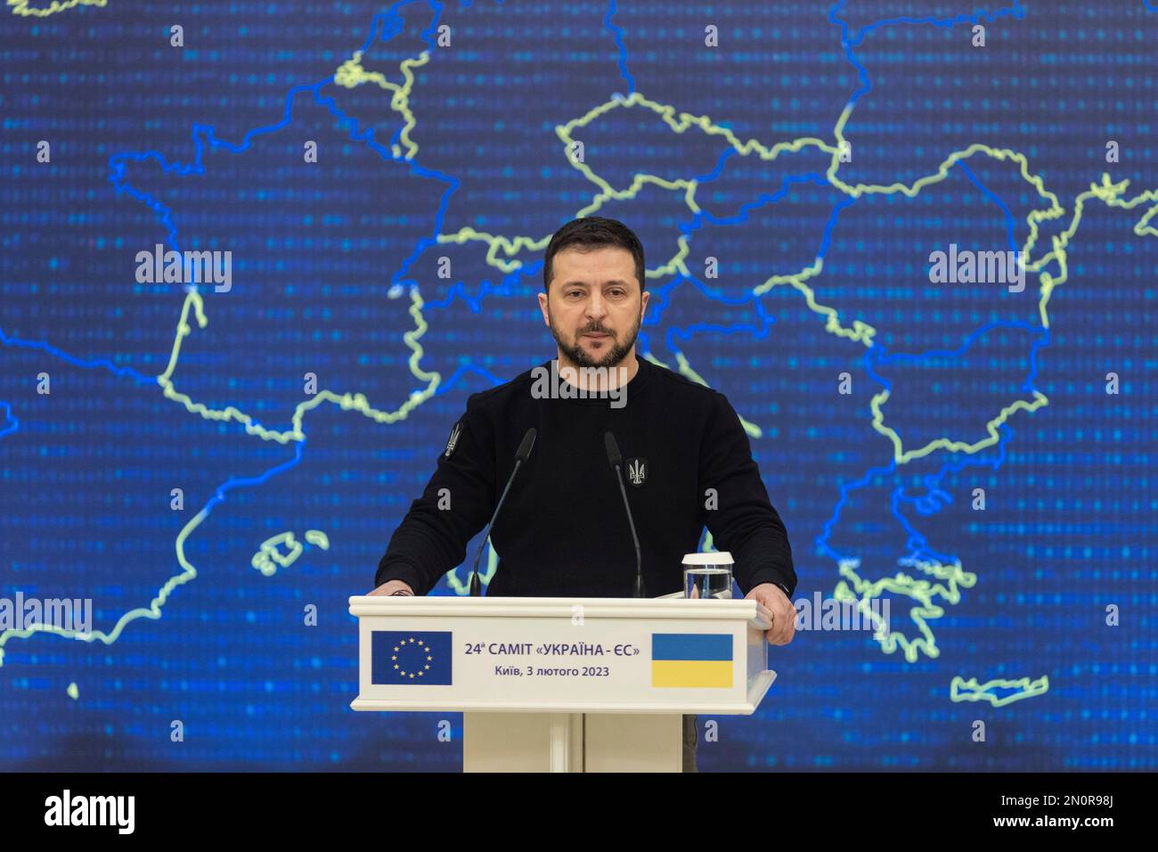 President Volodymyr SELENSKYJ, on February 3rd, 2023 in Kyiv, EU ...