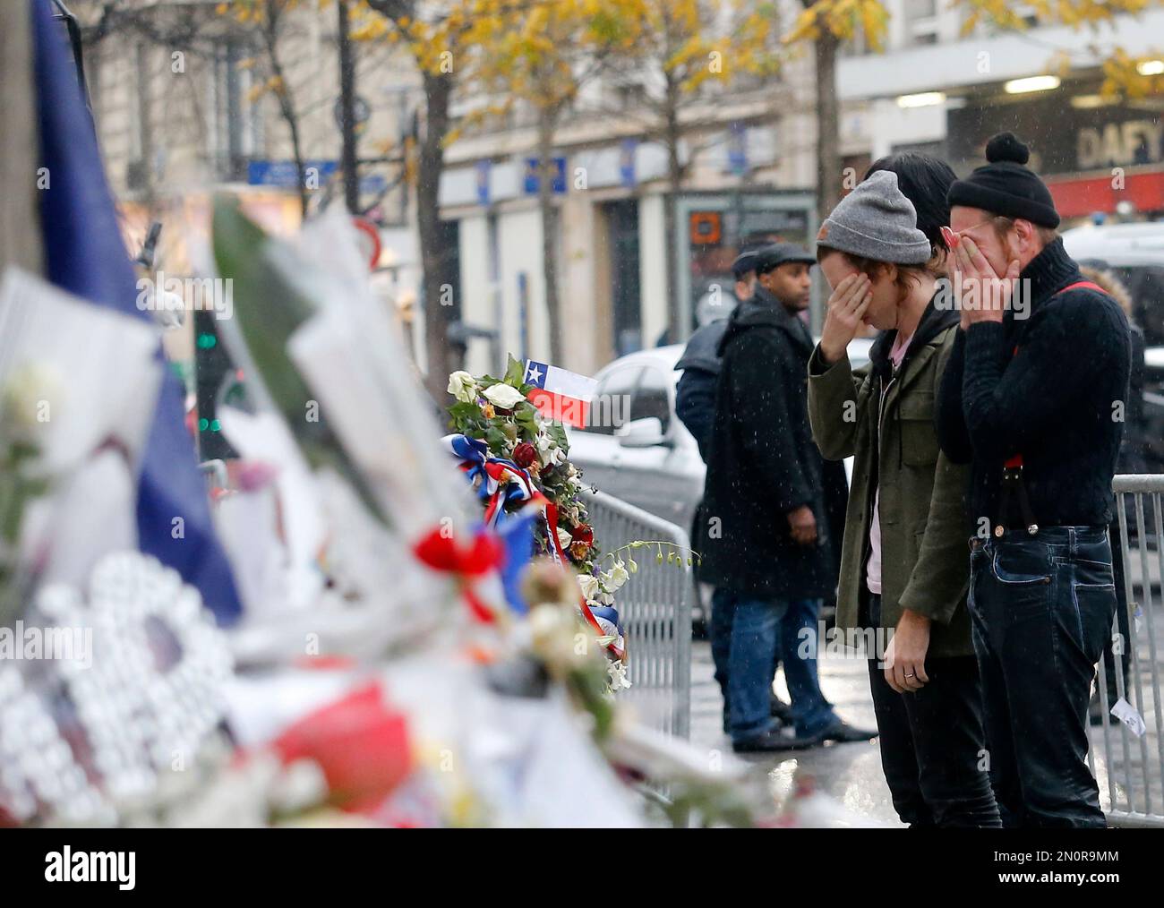 Members of the band Eagles of Death Metal, Jesse Hughes, right, and ...