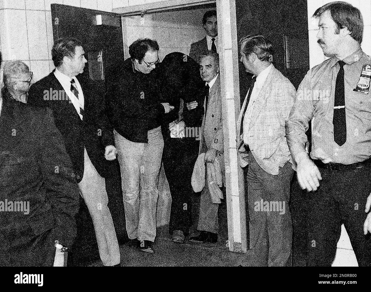 FILE - In this Dec. 9. 1980, file photo, police lead suspect Mark David ...