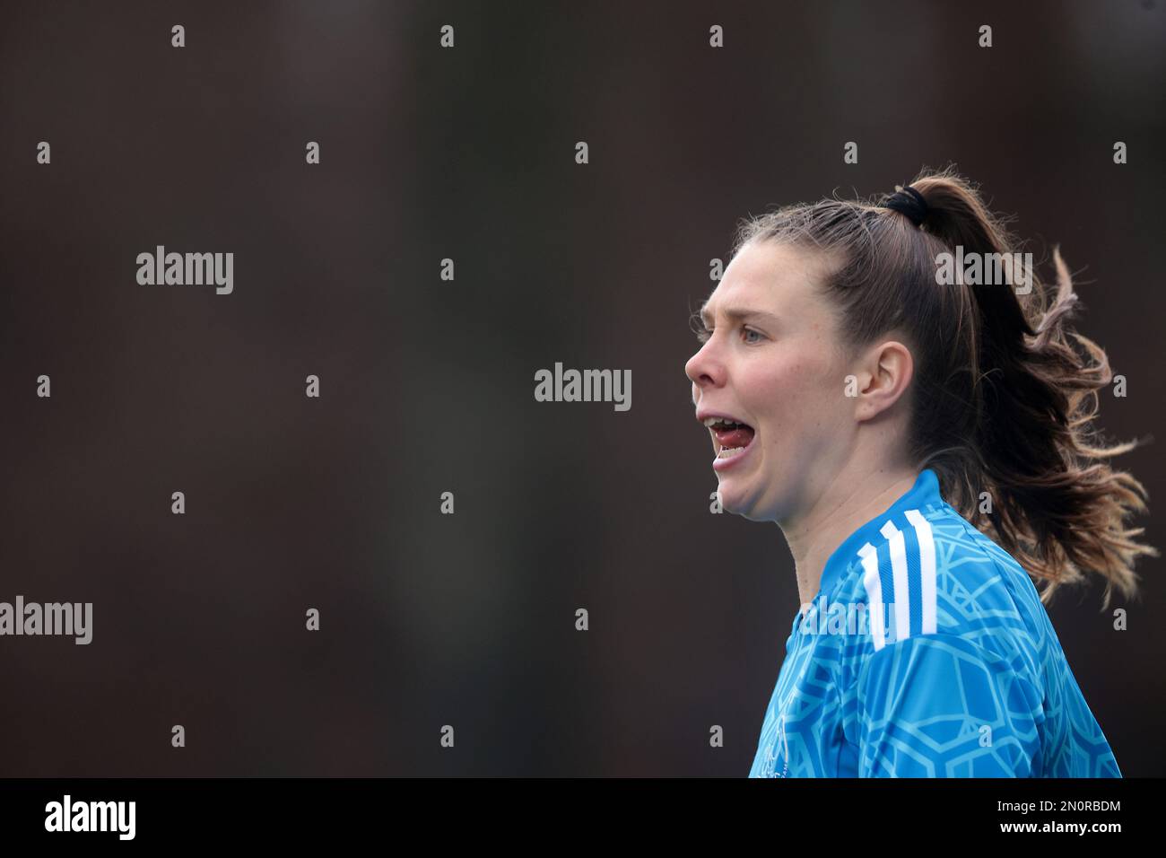 EINDHOVEN - Ajax women goalkeeper Lize Kop during the Dutch Eredivisie ...