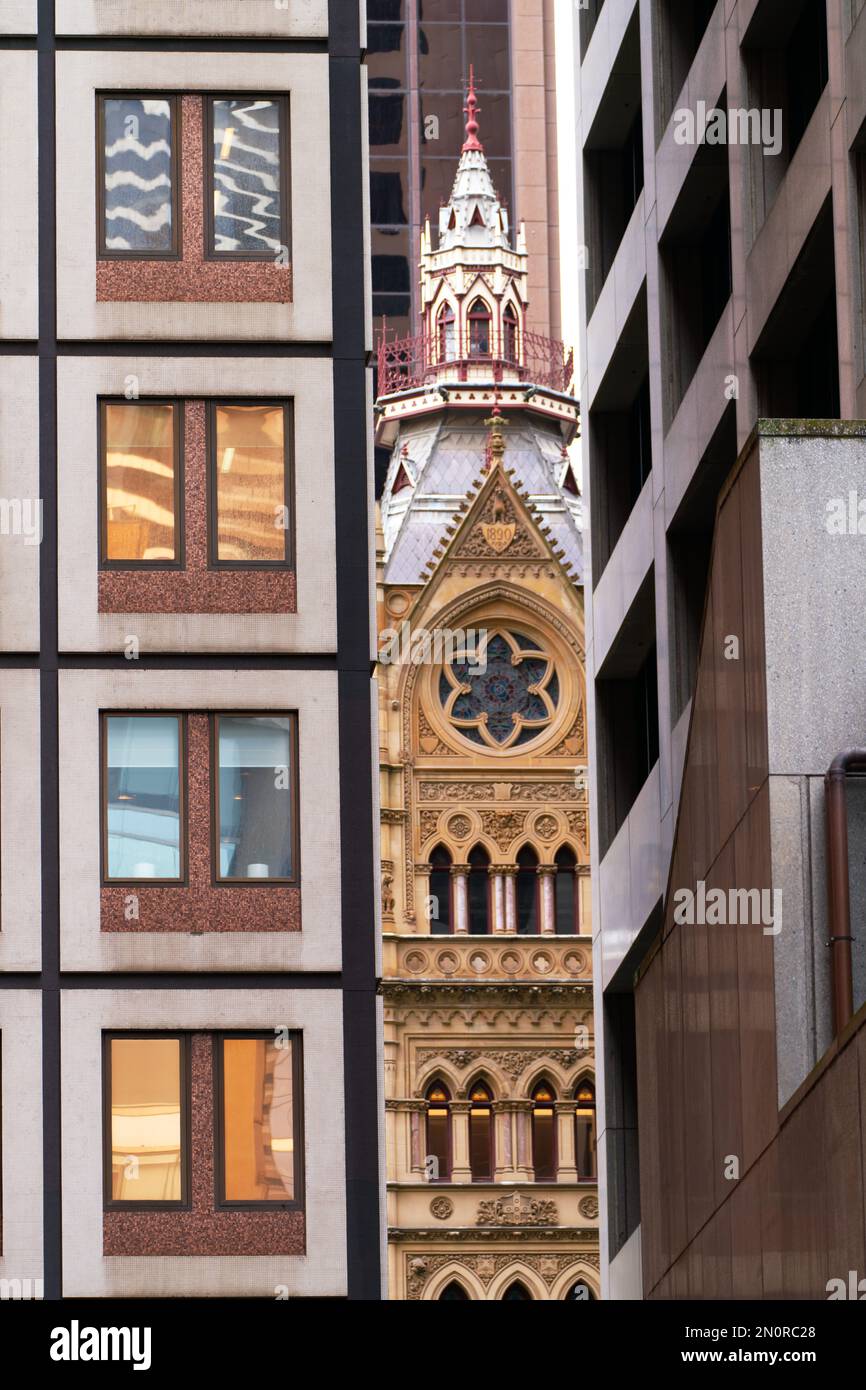 Former Melbourne Stock Exchange building showing Neo-Gothic ...