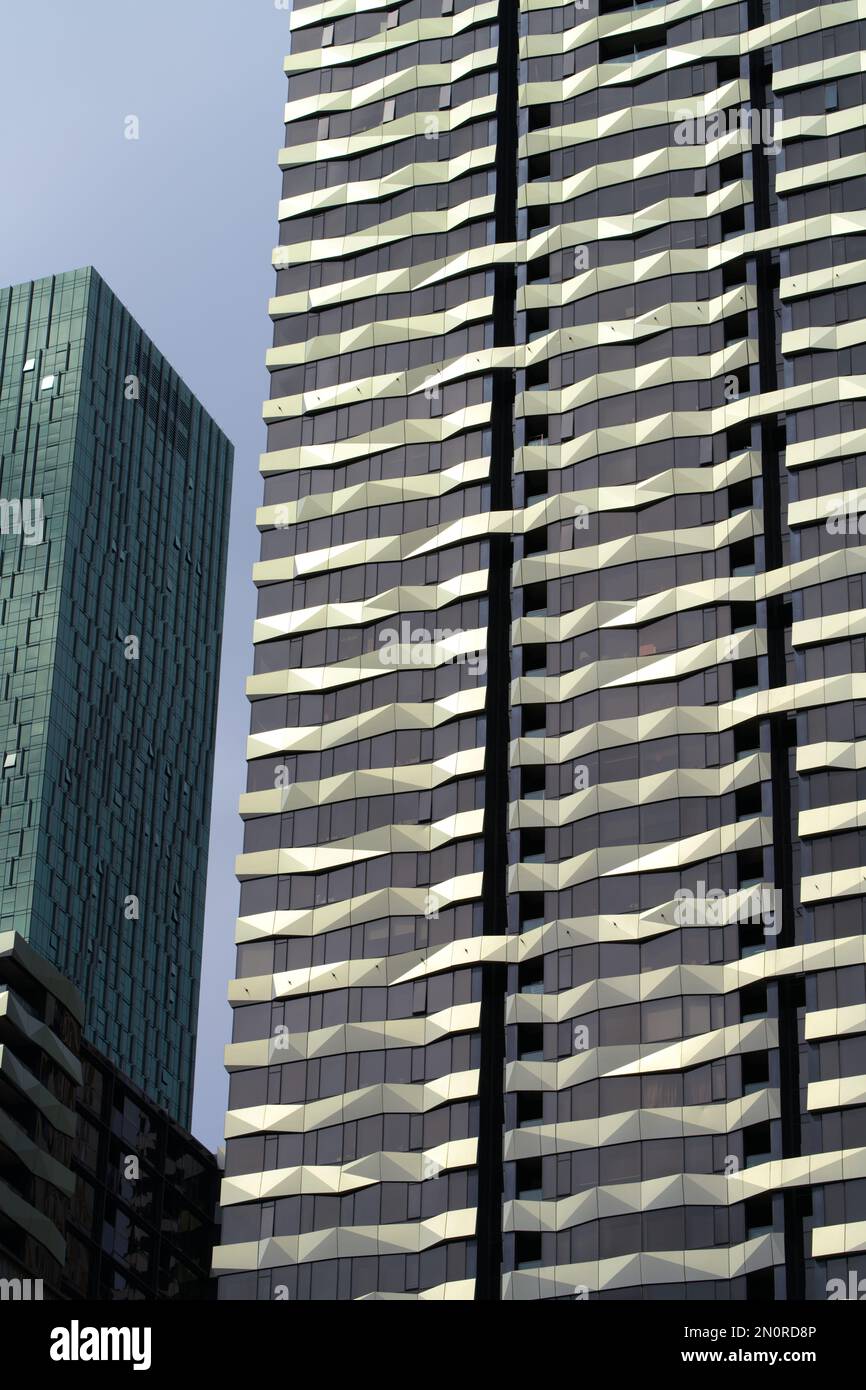 Patterns in architecture design and abstract building shapes and blocks ...