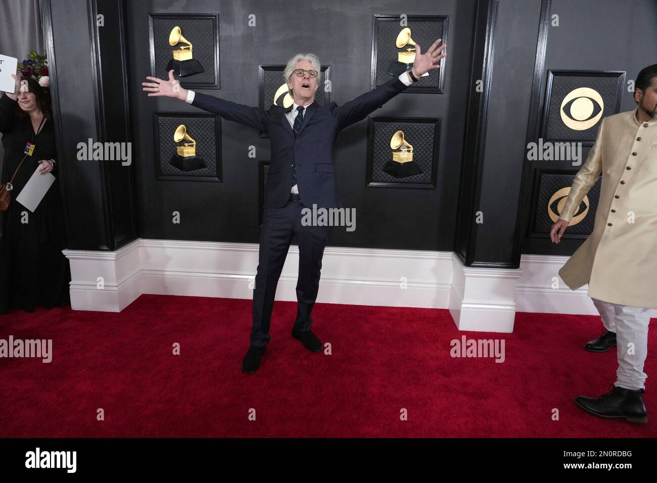 Stewart Copeland arrives at the 65th annual Grammy Awards on Sunday ...